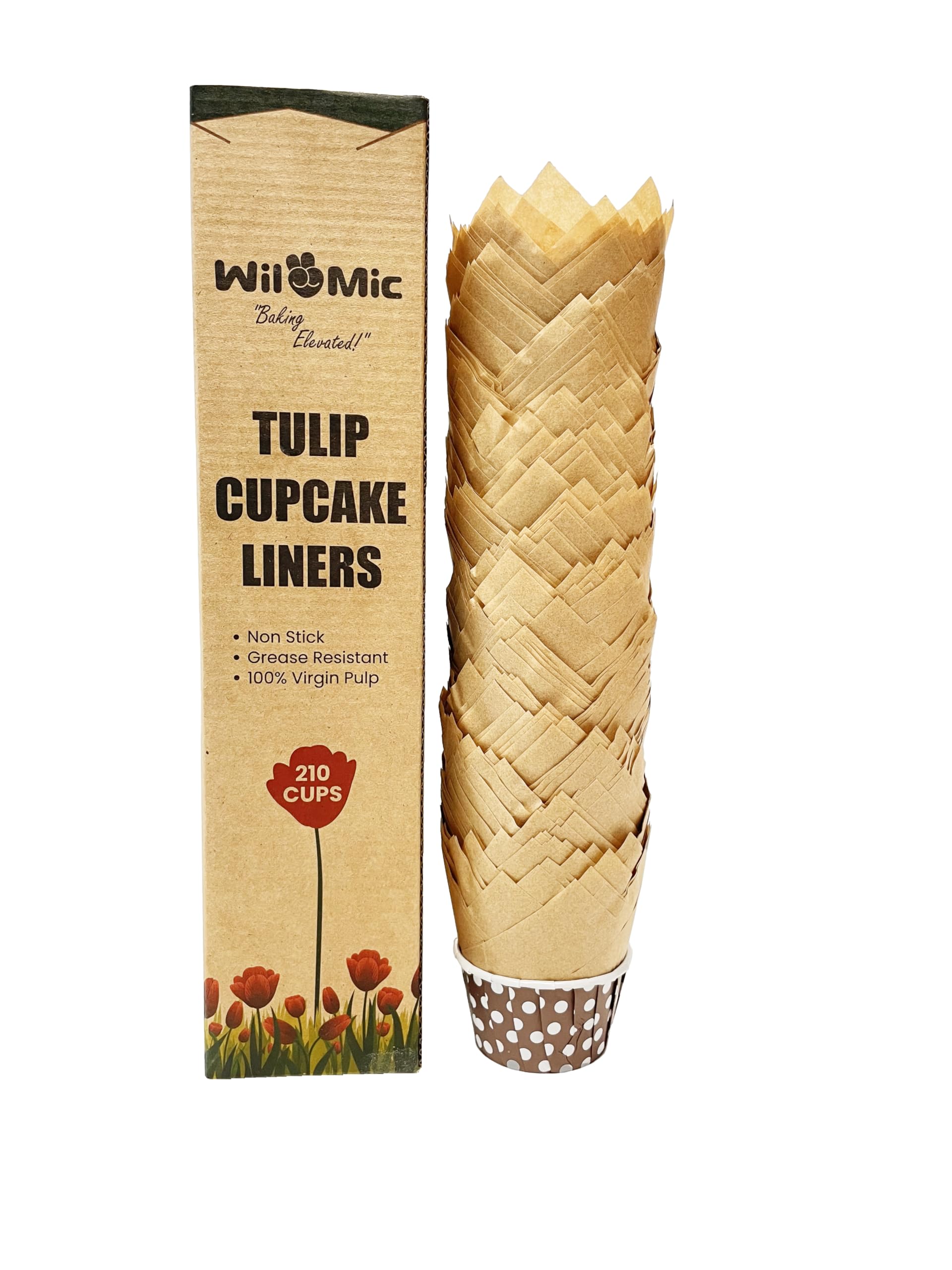 Amazon.com: WilMic Greaseproof Parchment Paper | 210pcs Natural Color ...