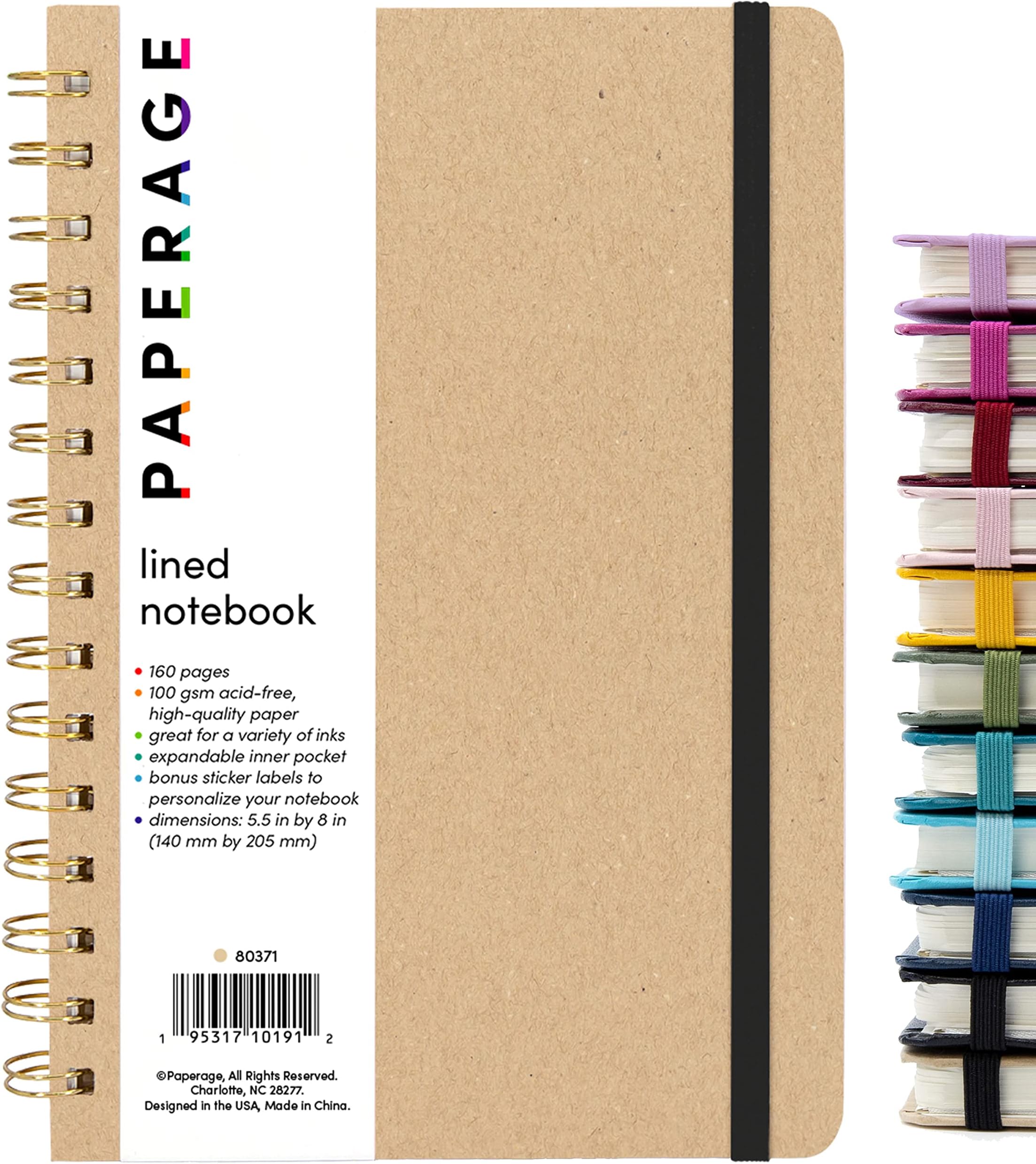 Amazon.com : YUREE Spiral Notebook/Spiral Journal, Hardcover Spiral ...