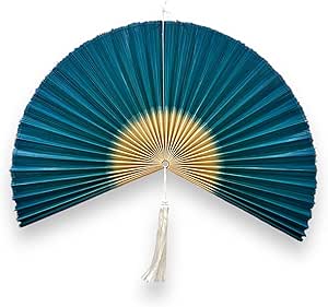 Amazon.com: MadeTerra S Decorative Folding Fans, Bamboo Fan Large ...