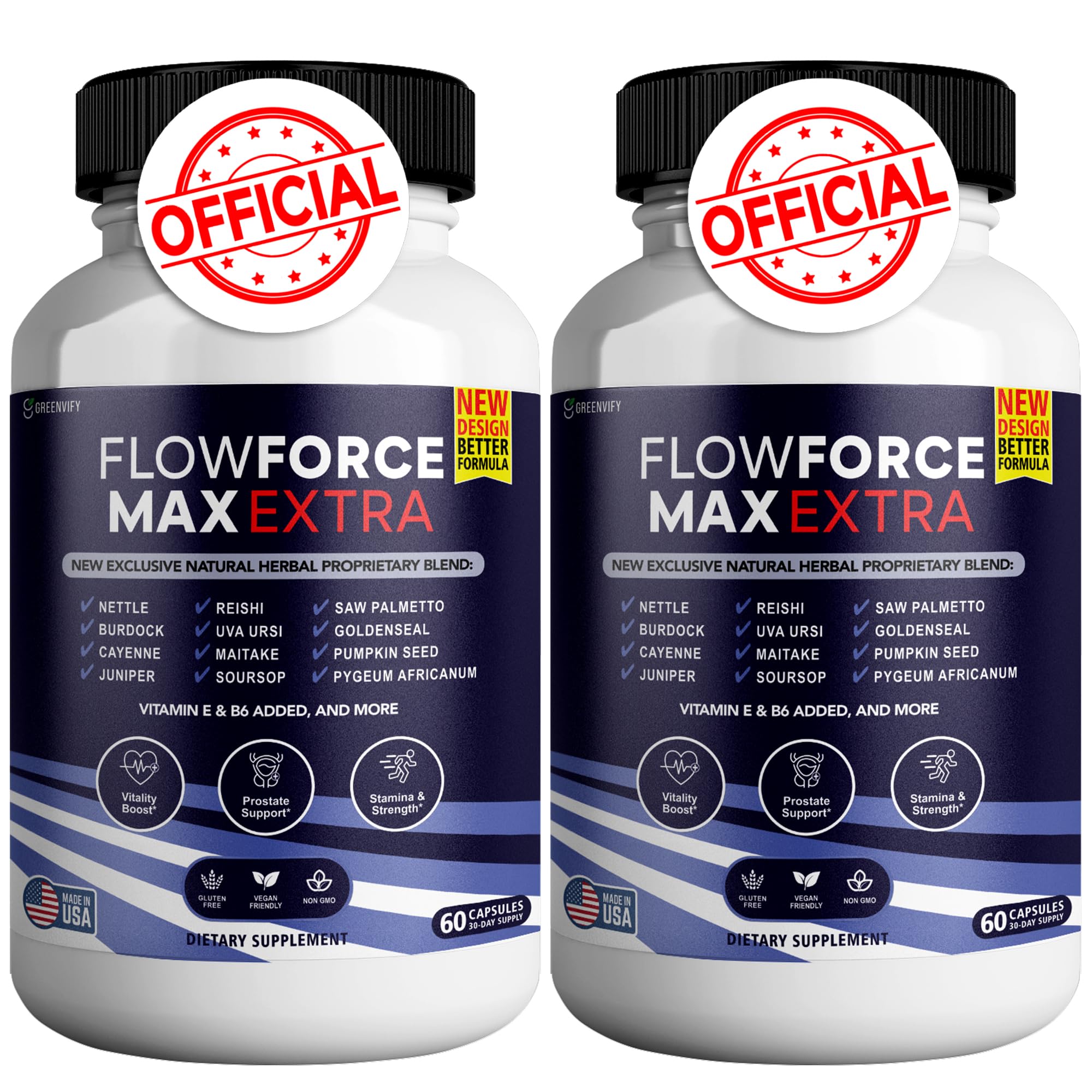 Amazon.com: GREENVIFY Flow Force Max Extra Prostate Supplements for Men ...