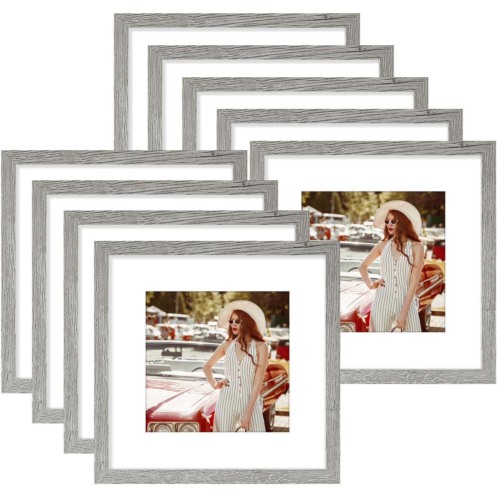 Amazon.com - Vittanly 12x12 Picture Frame for Wall, Display 8x8 ...