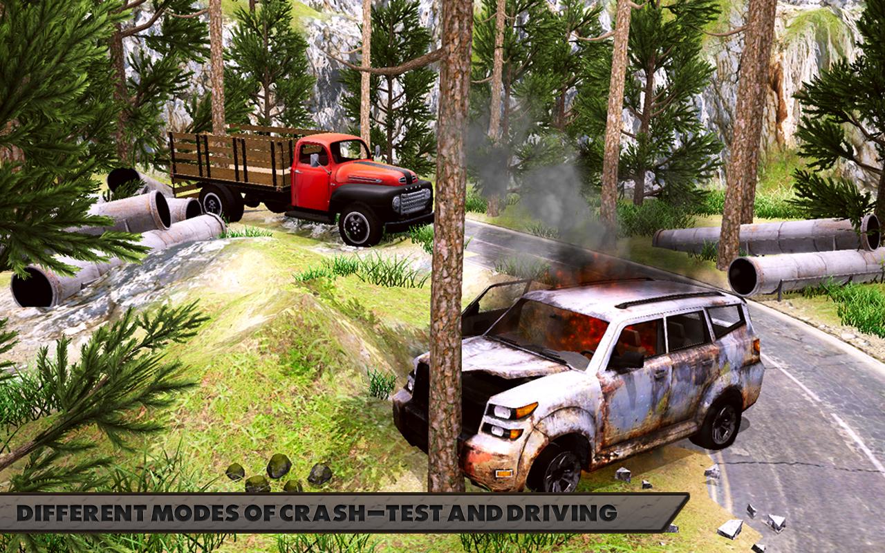 Offroad Crash Drive Simulator 3D Game 2023: Real Car Crash Stunts Open ...