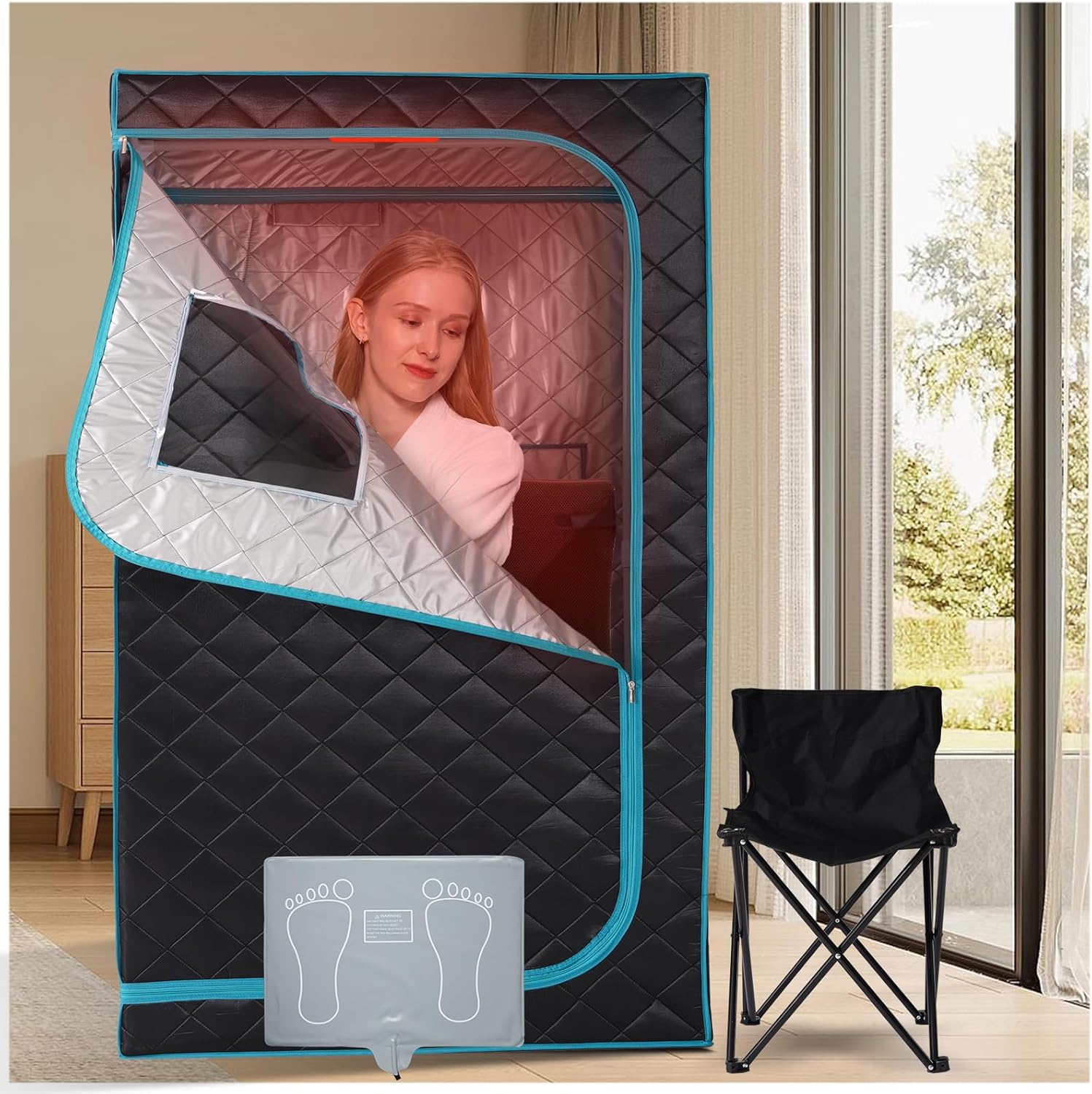 Amazon.com : Smartmak Portable Infrared Sauna Box for Home with 660nm ...