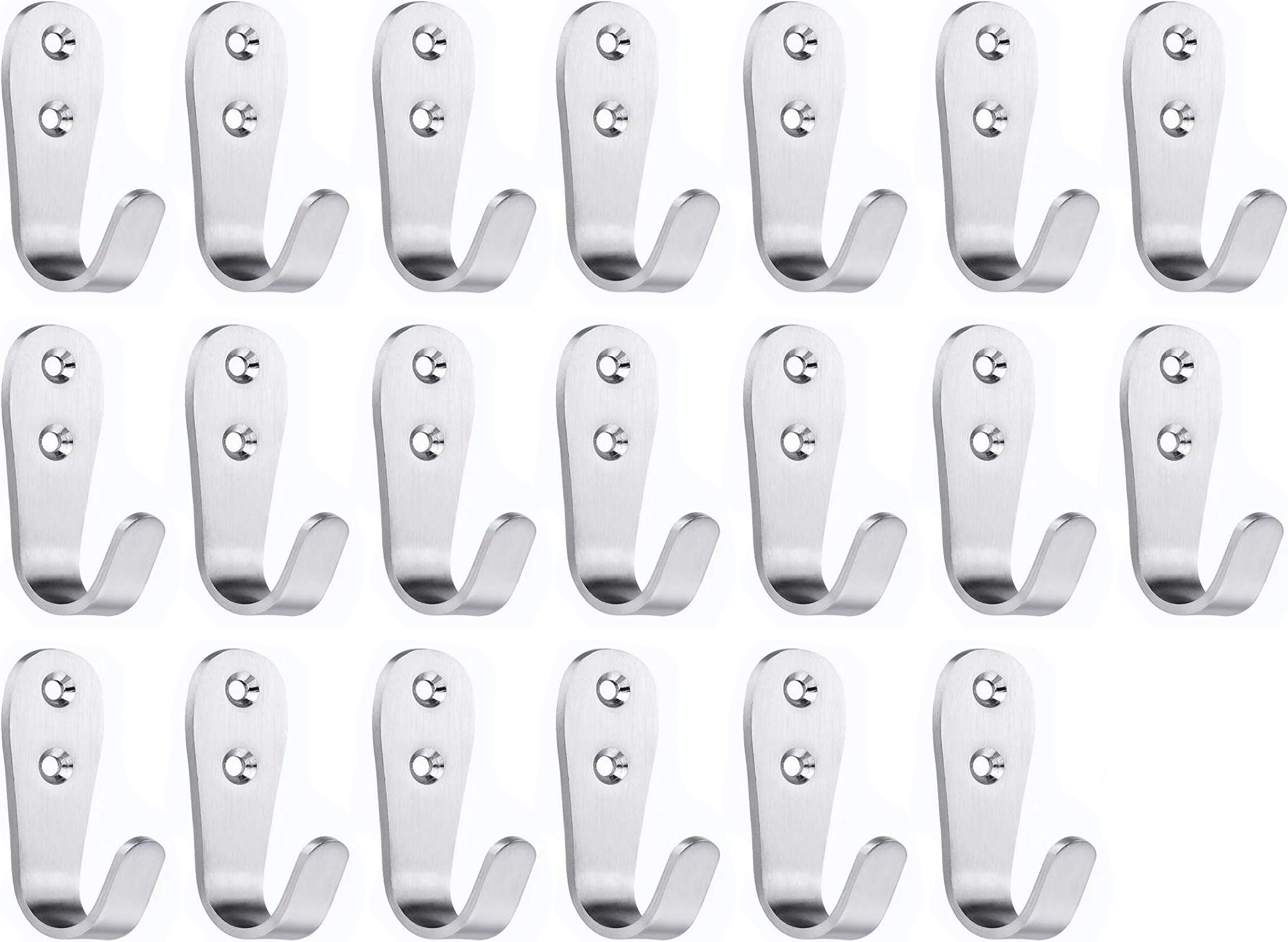 Amazon.com: FGen 20pcs Stainless Steel Hanging Hooks - Solid Hooks for ...