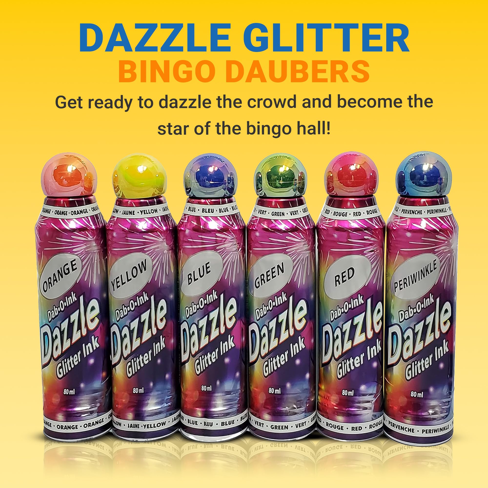 Glitter Bingo Lucky Lady Bingo Daubers With Dab O Ink Dazzle Glitter