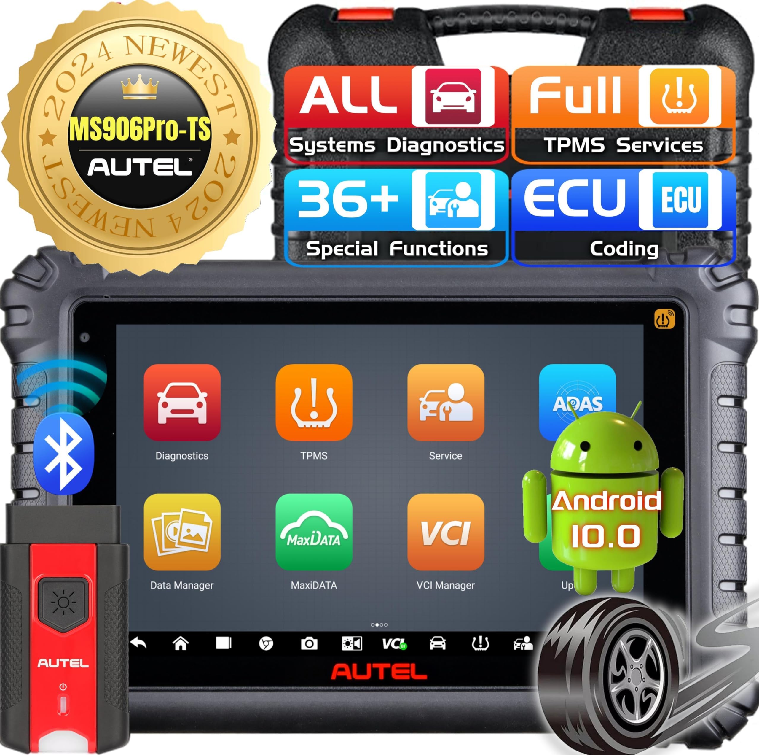 Amazon.com: Autel MaxiSys MS906 PRO TS OBD2 Scanner All System ...