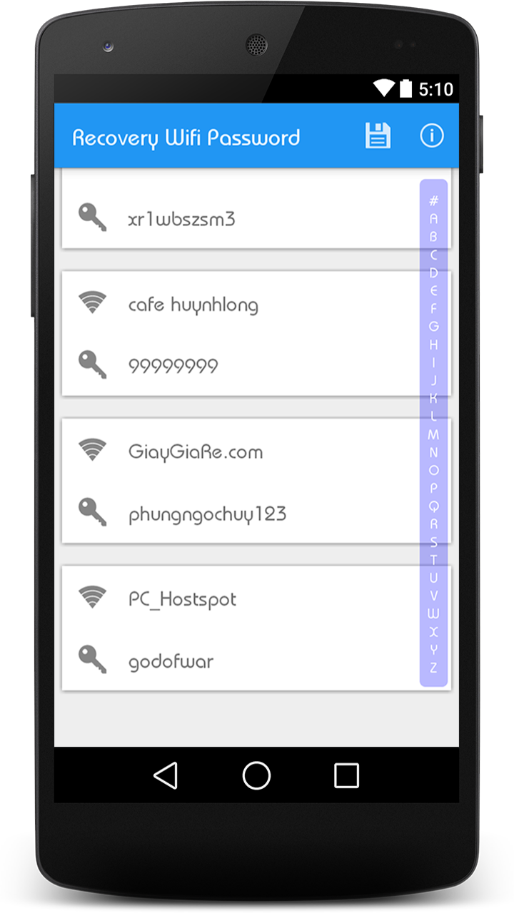 Wifi Password Recovery - App on the Amazon Appstore