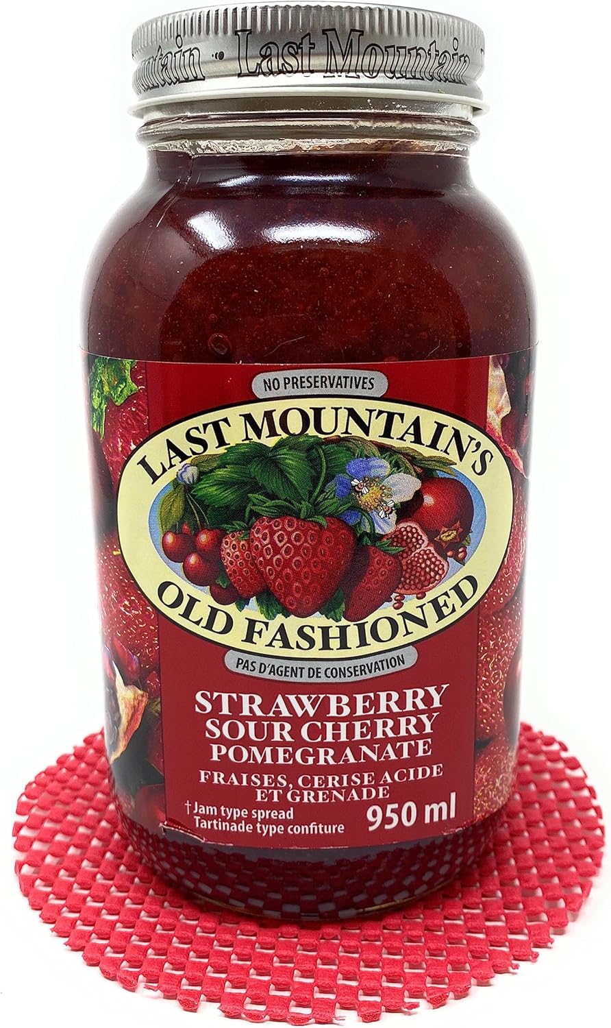 Last Mountain's Old Fashioned Strawberry Sour Cherry Pomegranate Jam ...