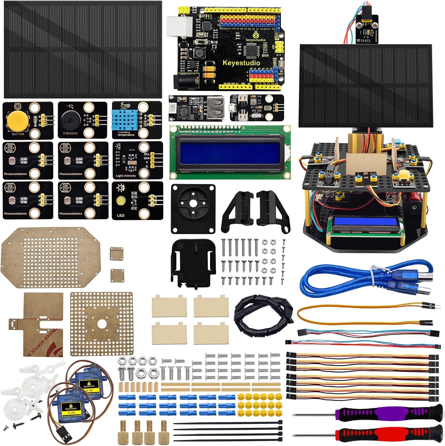 Buy KEYESTUDIO DIY Solar Tracking Electronic Kit for Arduino ,Smart ...