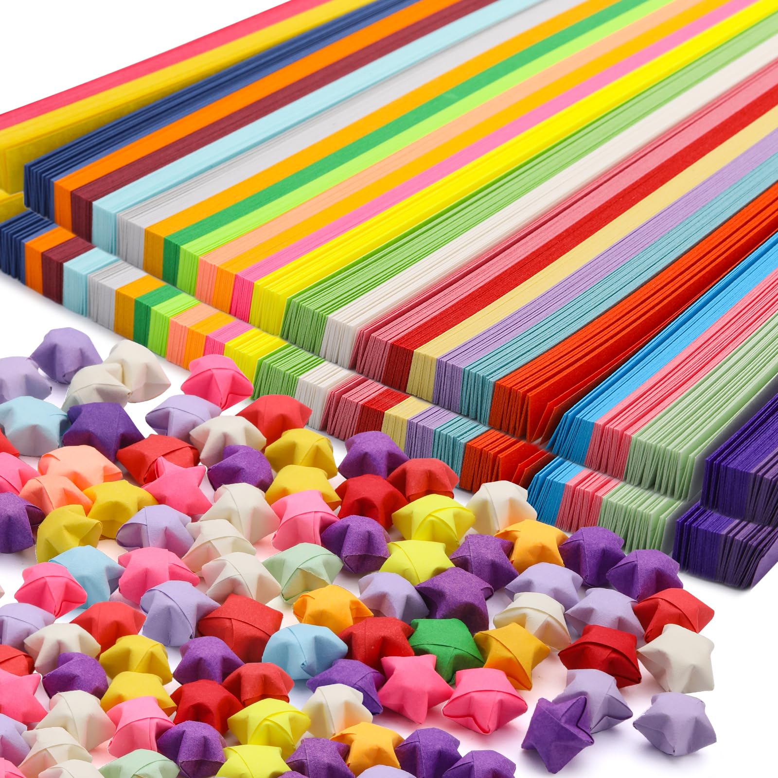 Amazon.com : Origami Star Paper, 3240 Sheets Double Side Origami Star ...