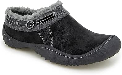 Amazon.com | JBU Women's Ginger Faux Shearling Lined Slip On Casual ...