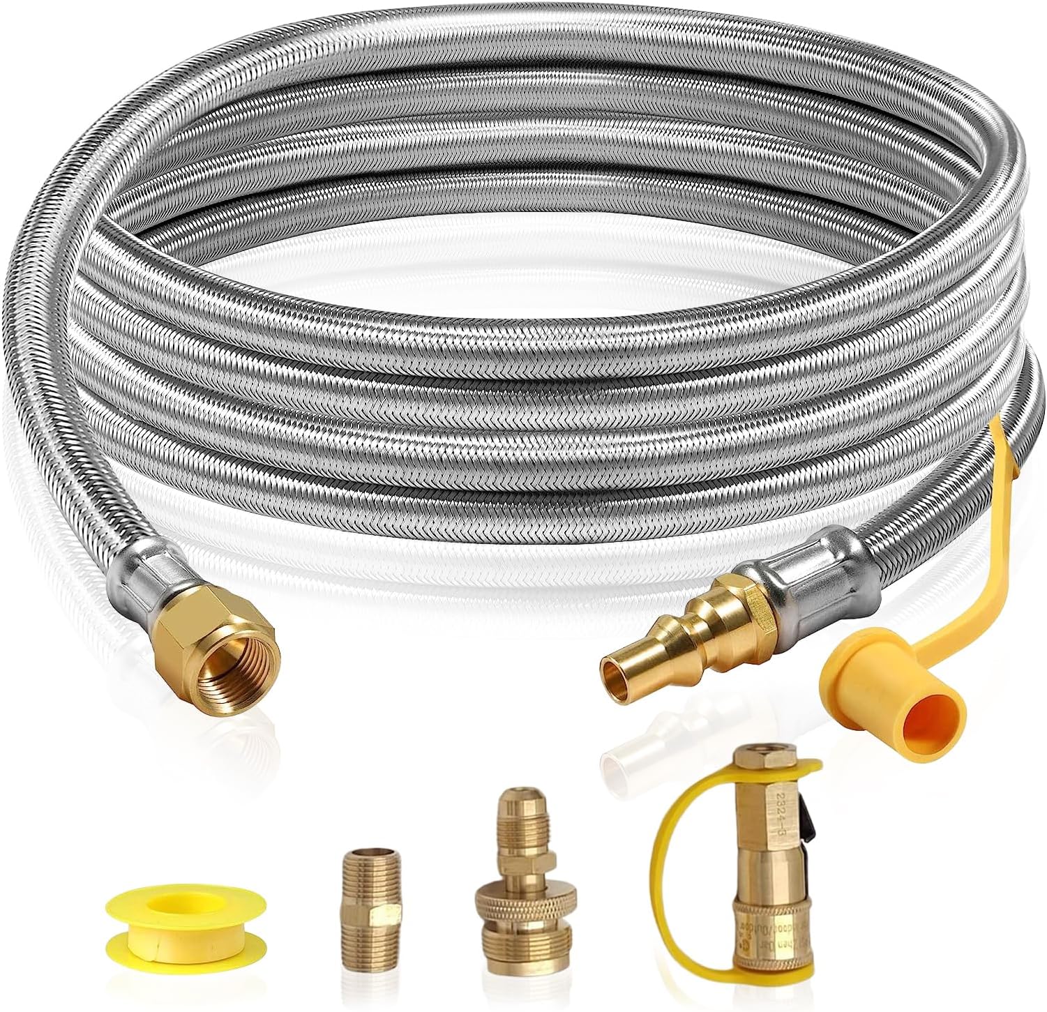 Amazon.com: 12FT Propane Quick Connect Hose with 1/4" Safety Shutoff ...