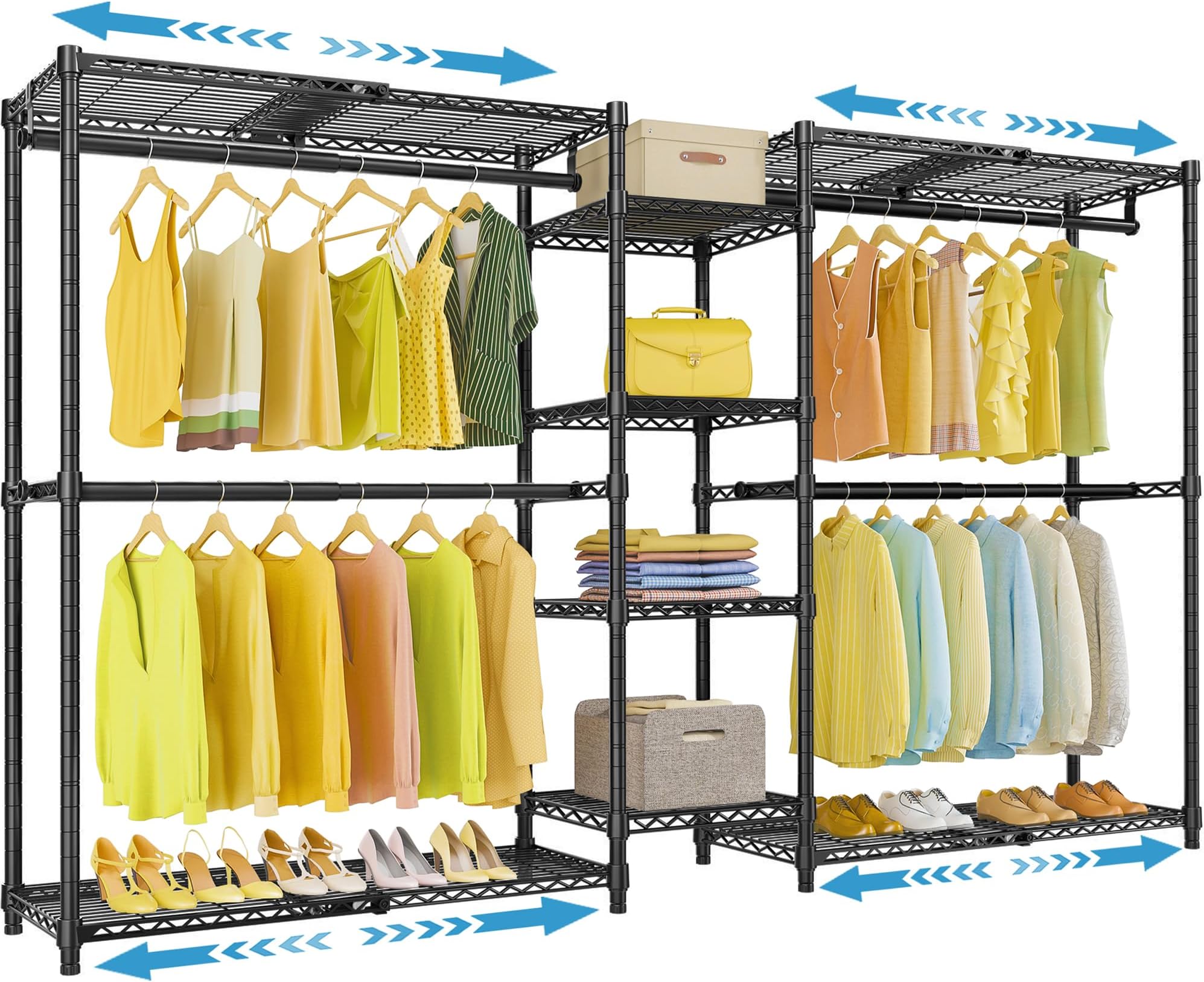 Amazon.com: VIPEK X3 Expandable Heavy Duty Clothes Rack Adjustable from ...