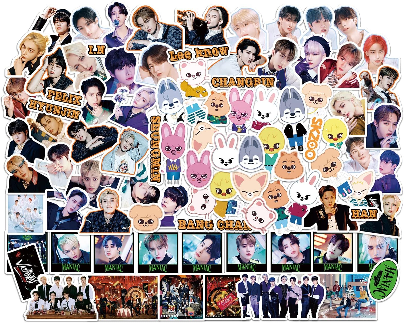 Amazon.com: 50 PCS Stickers for BTS Water Bottle,Kpop Stickers Vinyl ...