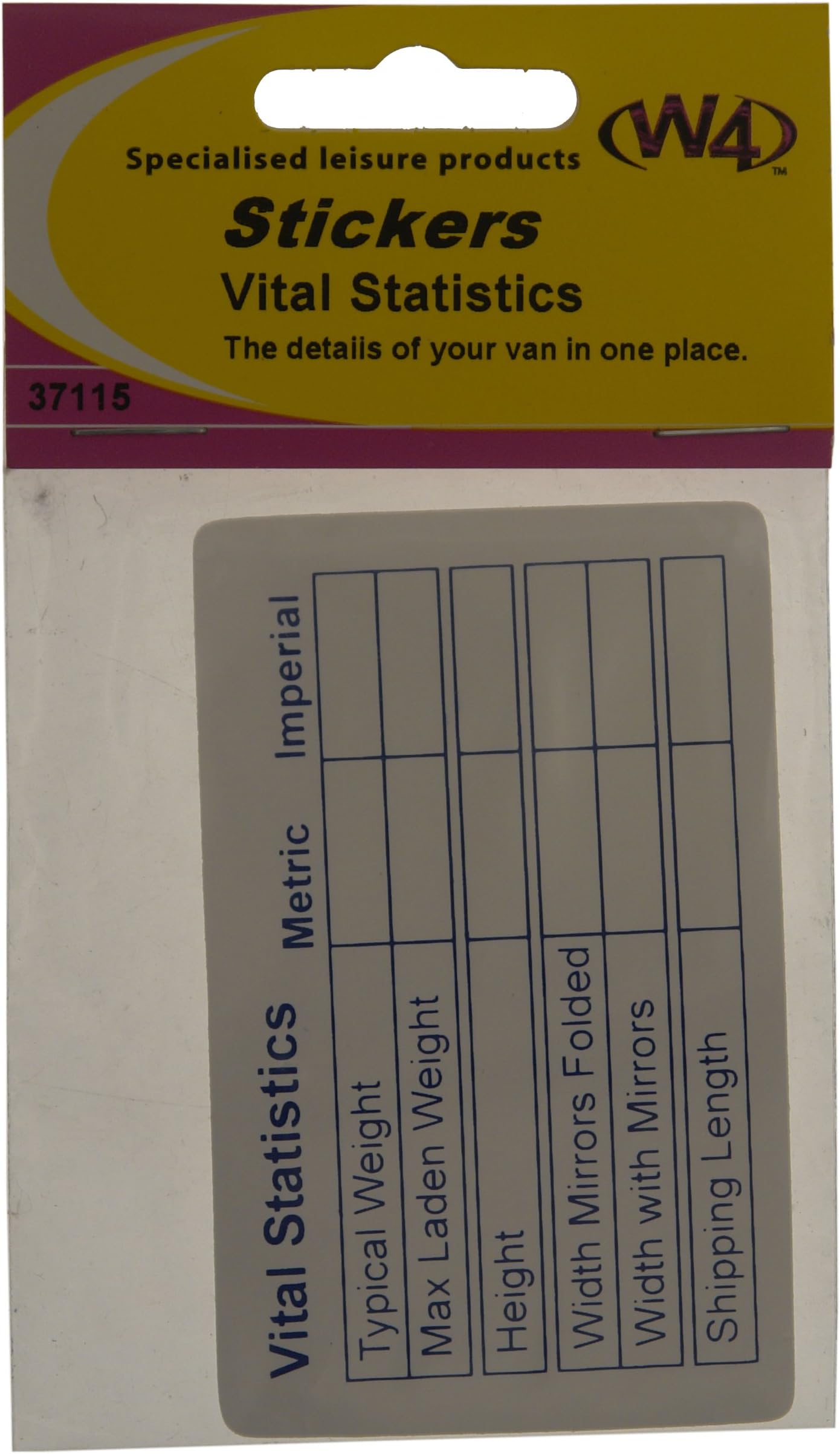 2 x Height Indicator Unladen HGV Commercial Vehicle CAV Sticker ...