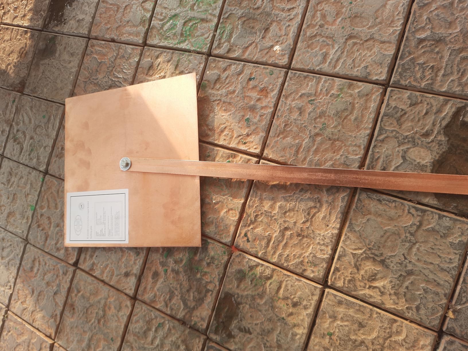 E-damen Copper Bonded(Coated) Earth Plate with Connected Strip Earthing ...