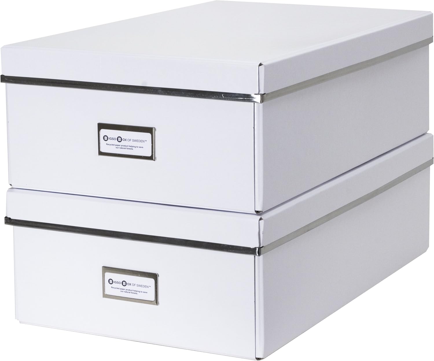 Amazon.com: Bigso Fred Medium Rectangular Storage Boxes, Set of 2 ...