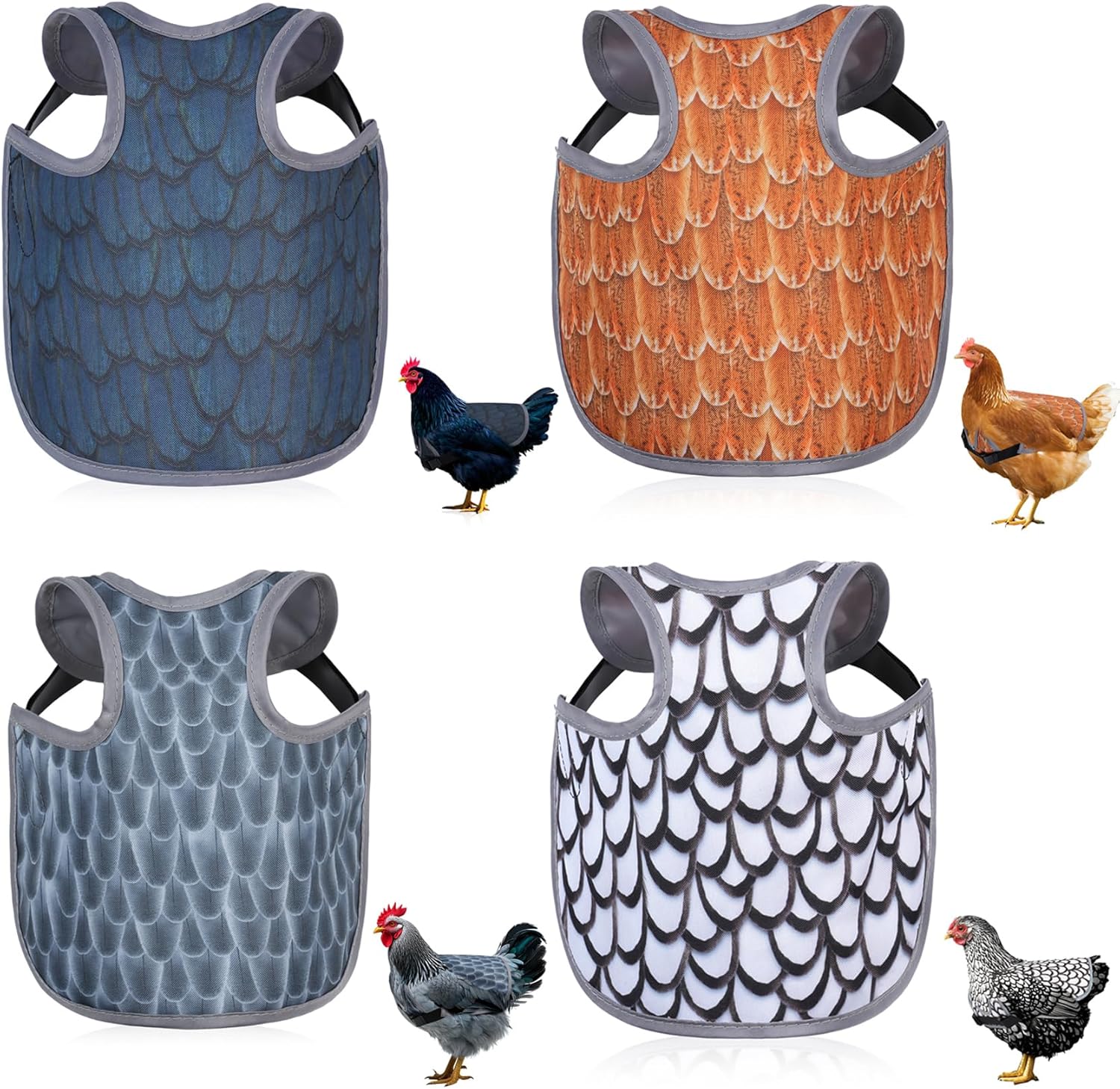 Amazon.com: MYWSN Chicken Saddles for hens, Chicken Apron Back ...