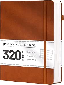 Amazon.com : CAGIE 320 Pages Journal for Men Women 100 Gsm Paper ...
