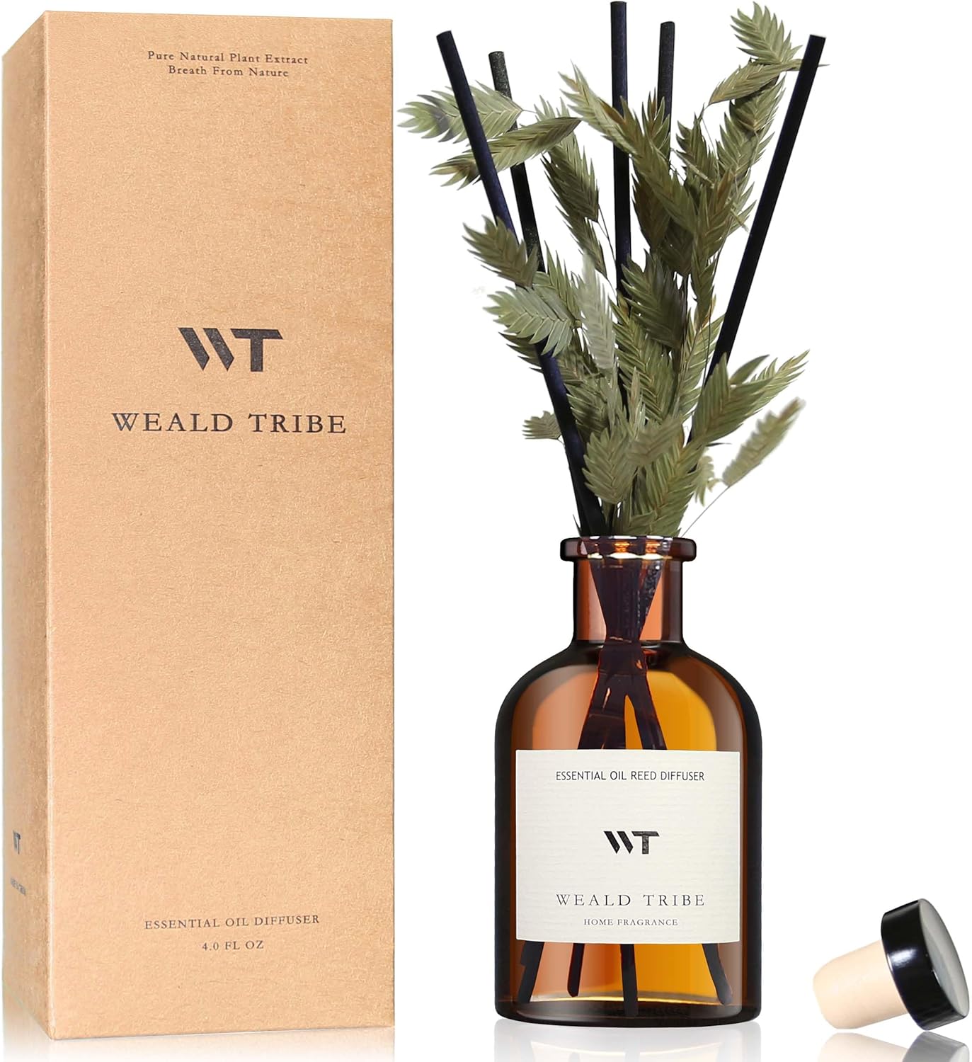 Amazon.com: WEALD TRIBE Bamboo Scent Flower Reed Diffuser Set for ...