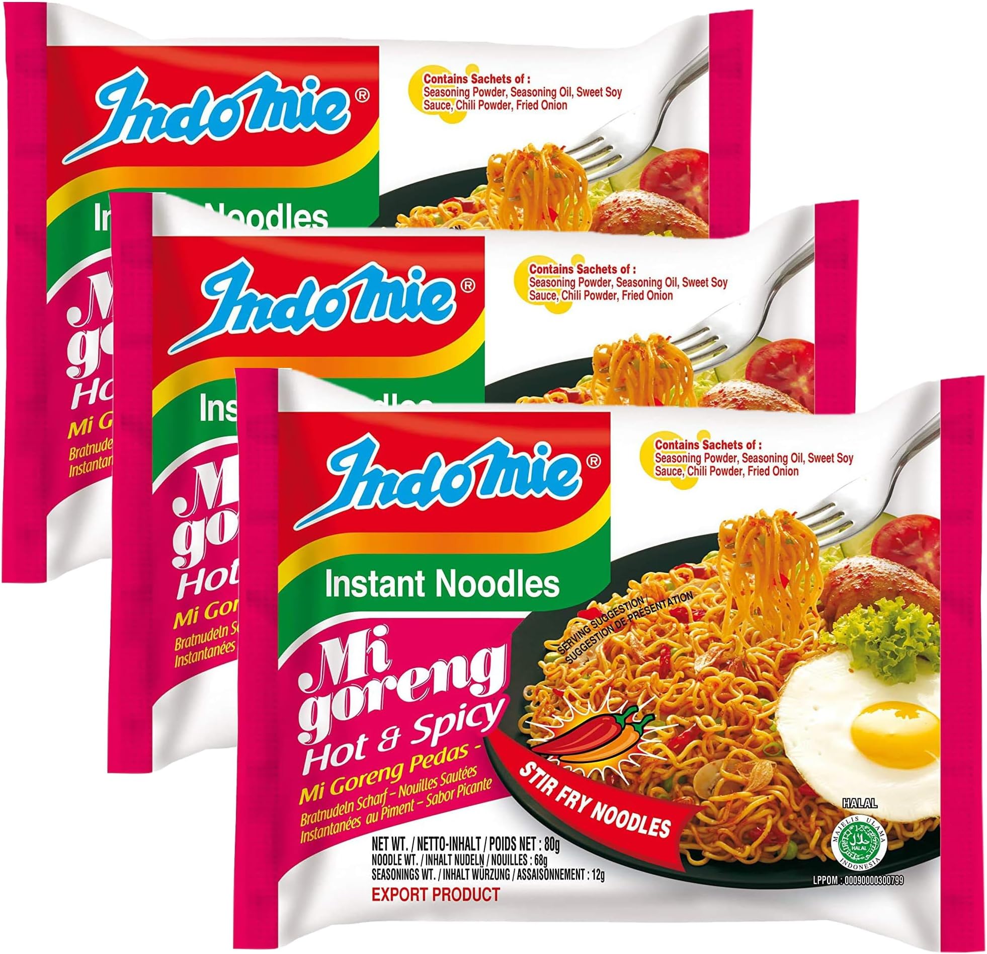 Amazon.com : Indomie - Instant Noodles, Stir Fry Ramen, Halal Certified ...