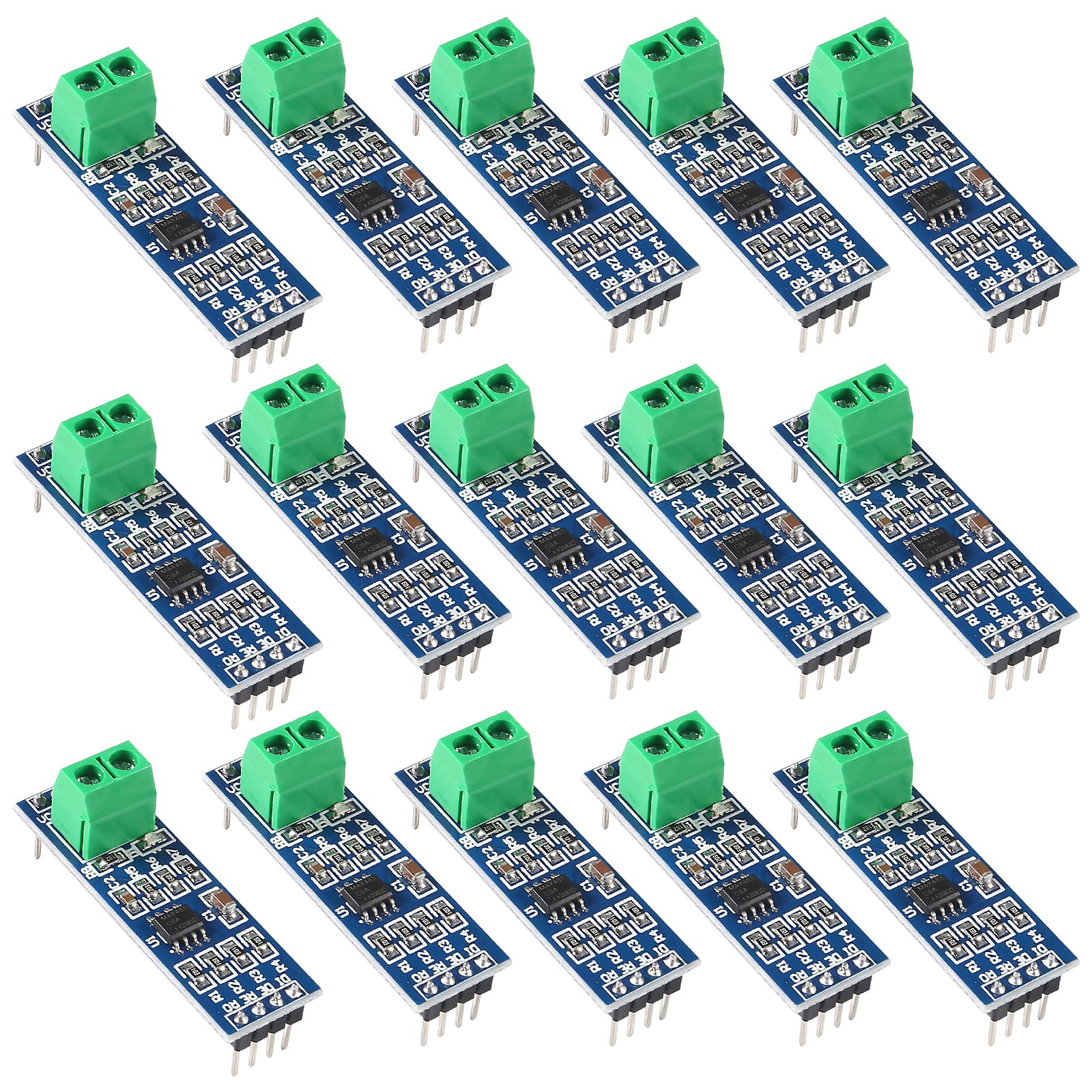 Buy Alinan 15pcs MAX485 RS485 Transceiver Module TTL UART Serial to RS ...
