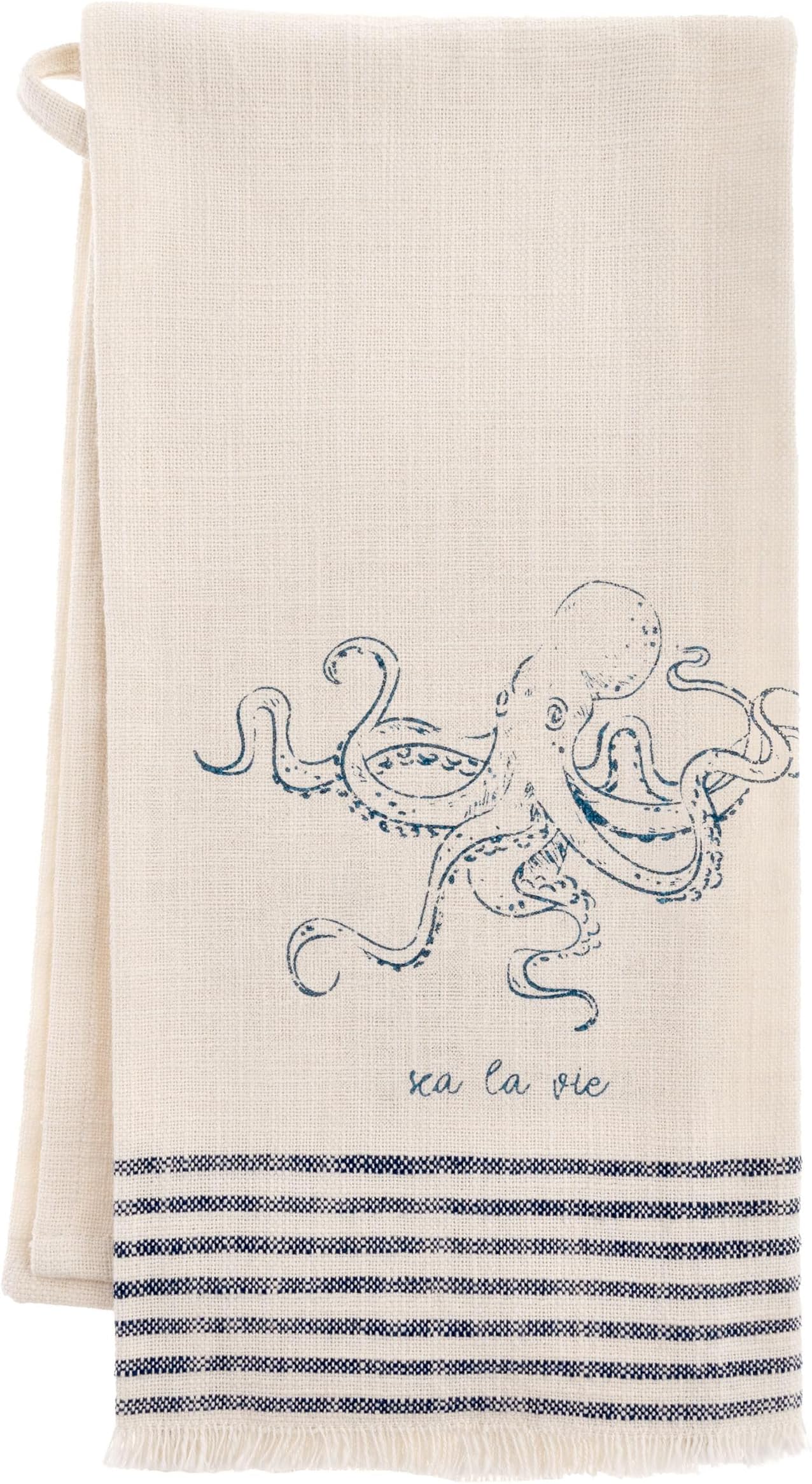 Amazon.com: Montgomery Street Octopus Cotton Flour Sack Dish Towel ...