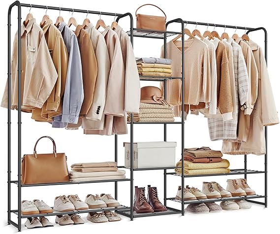 Amazon.com: SONGMICS Wardrobe Closet, 72 Inch Large Portable Closet ...