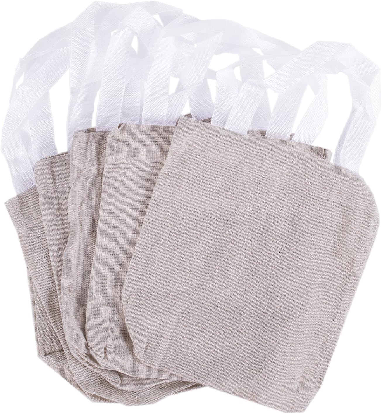 Amazon.com - Super Z Outlet 8" x 8" Canvas Tote Sacks Natural Color for ...