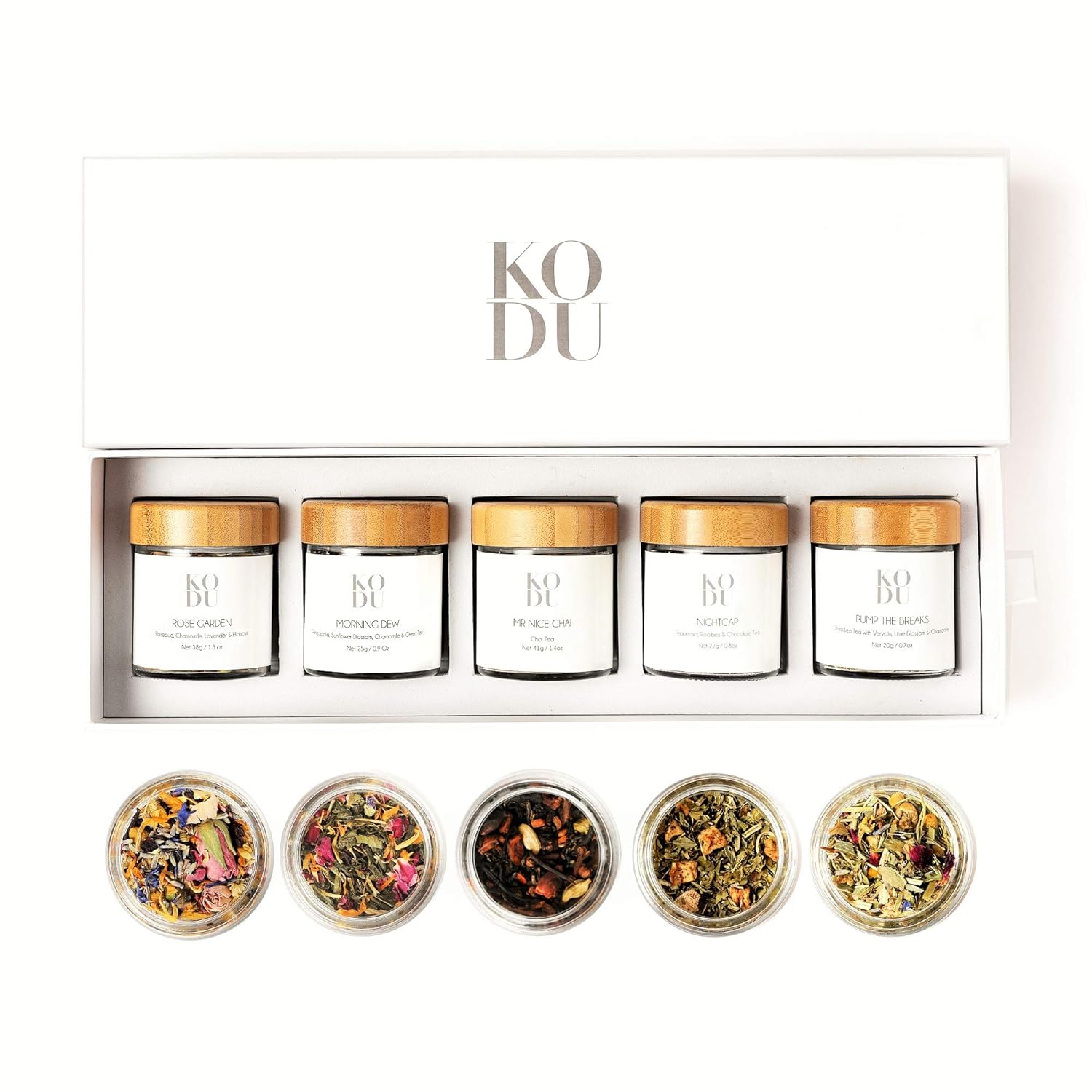 Amazon.com : KODU Tea Lovers Gift Set | Loose Leaf Tea Gift Set | Chai ...