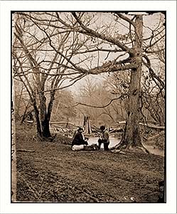 Amazon.com: Civil War Photo (M): Bull Run Va. Ruins of railroad bridge ...