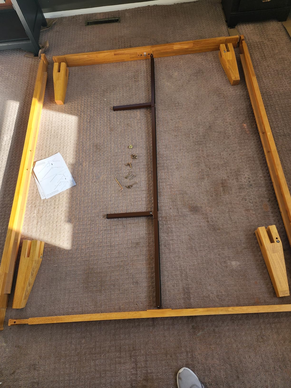 $30/mo - Finance Bme Chalipa 14” Solid Wood Bed Frames - Wood Platform ...