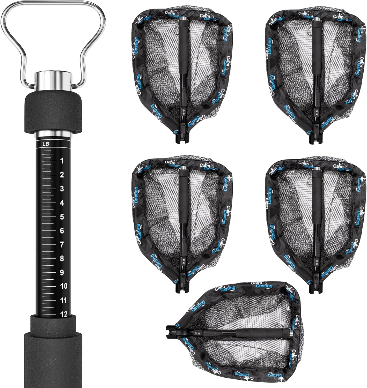 Amazon.com : Calm Casting Floating Fishing Net 5-Pack Christmas Bundle ...