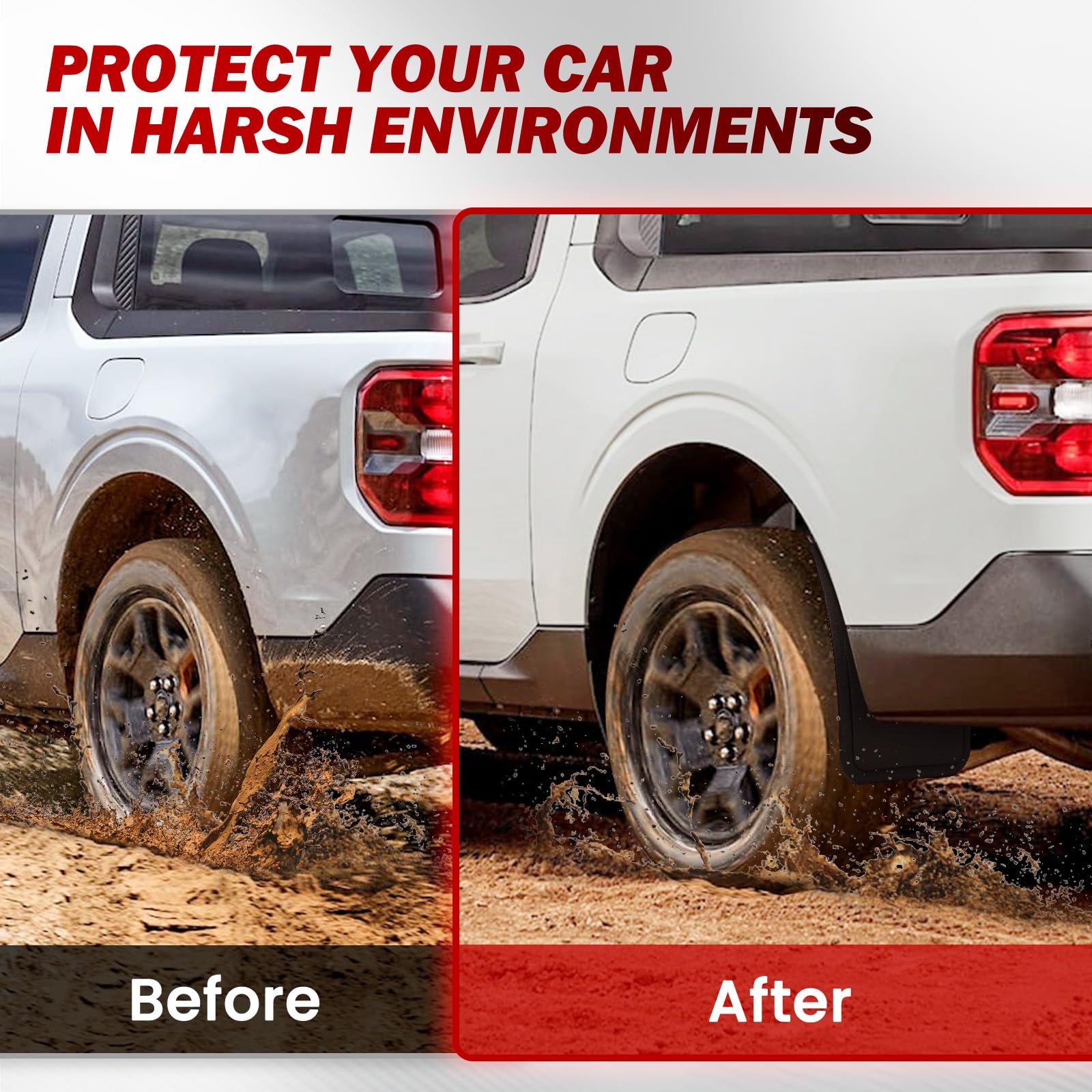 Vepagoo Mud Flaps for 2022 2023 Ford Maverick Splash Guards Fender ...