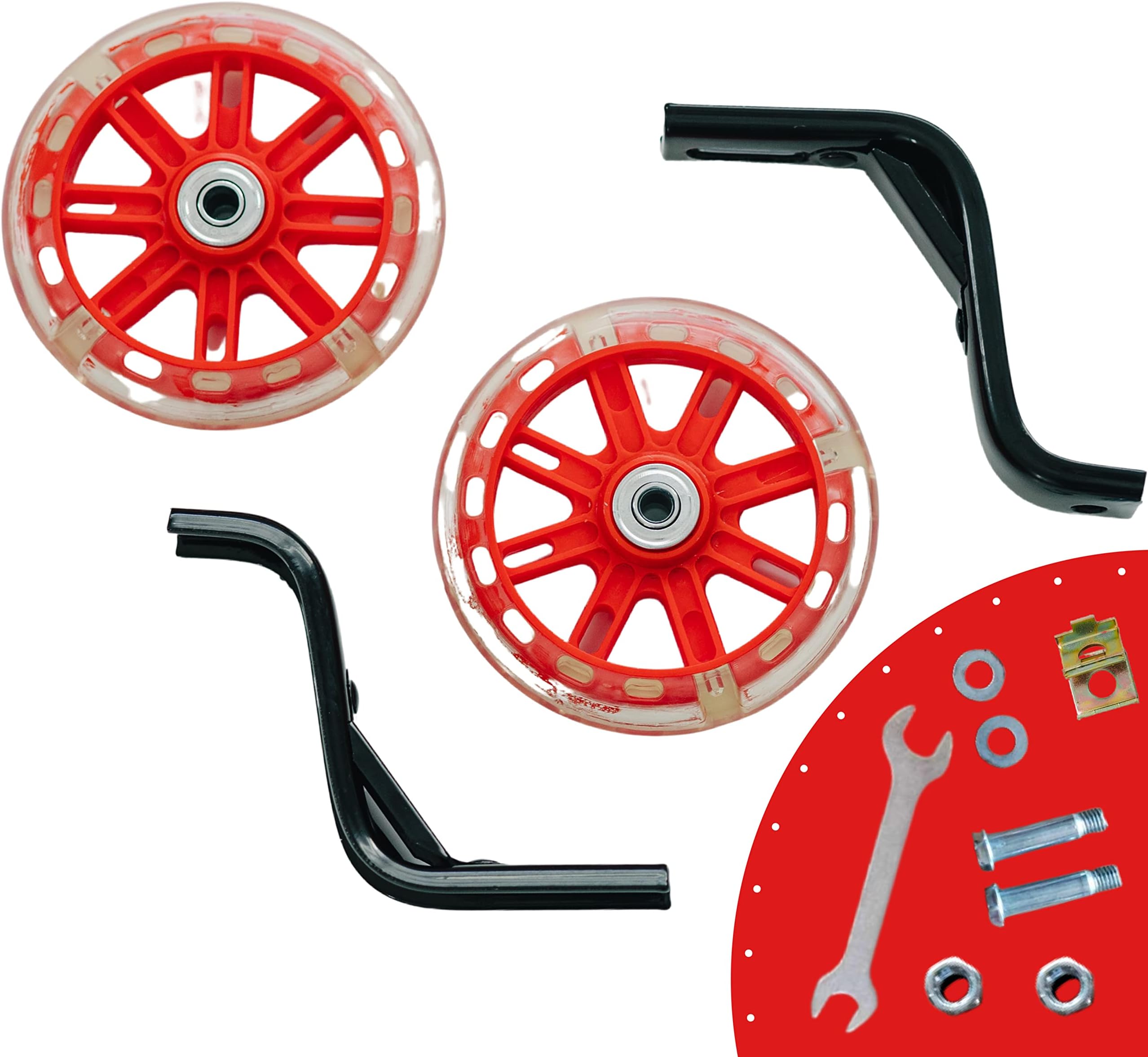 Amazon.com: FANGULU Children's Bicycle Training Wheels Adjustable 12 ...