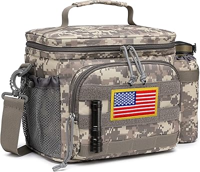 Amazon.com: DBTAC Tactical Lunch Bag for Men Women, 12 Cans Insulated ...