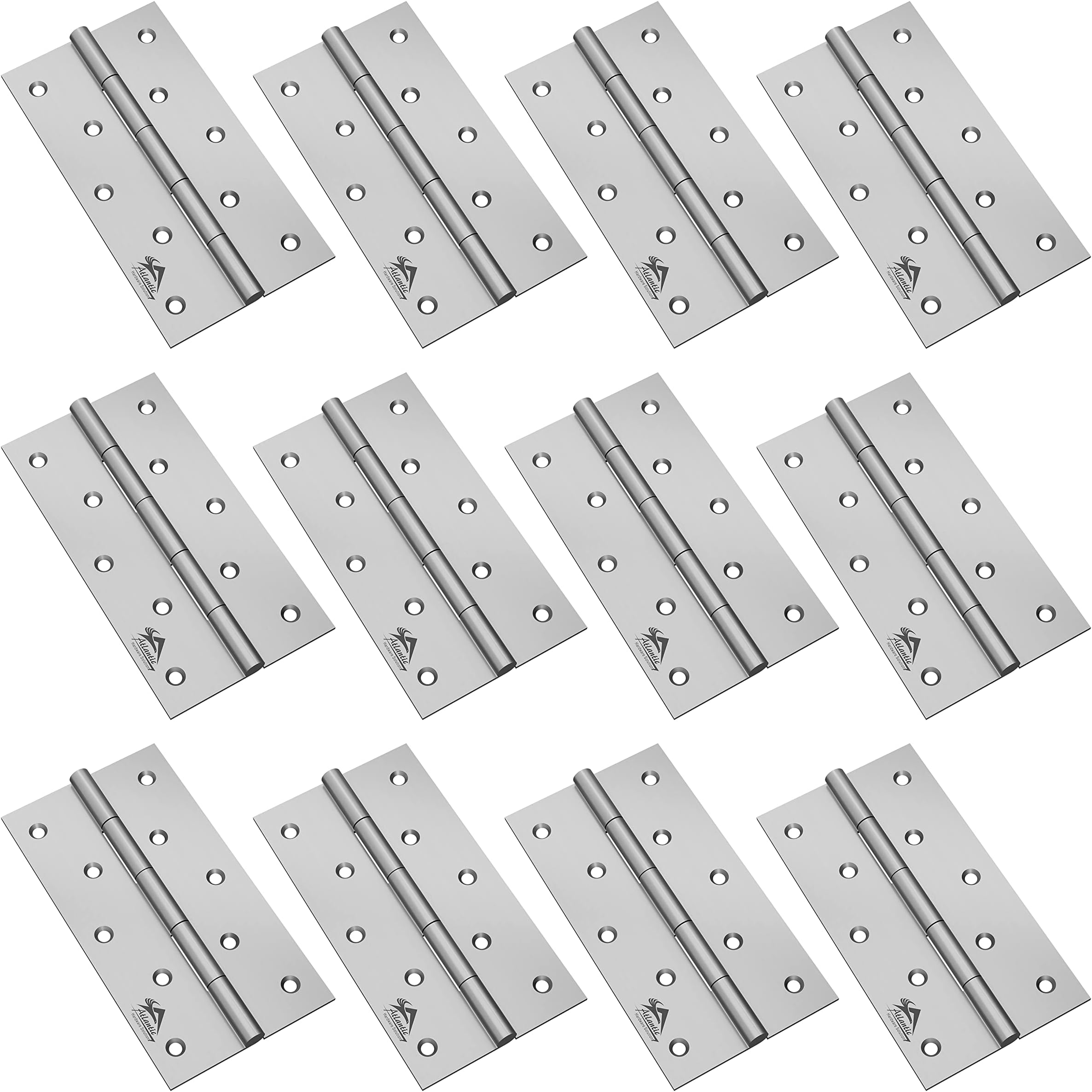 Harrison 4-Inch Satin Nickel Stainless Steel Ball Bearing Door Butt ...