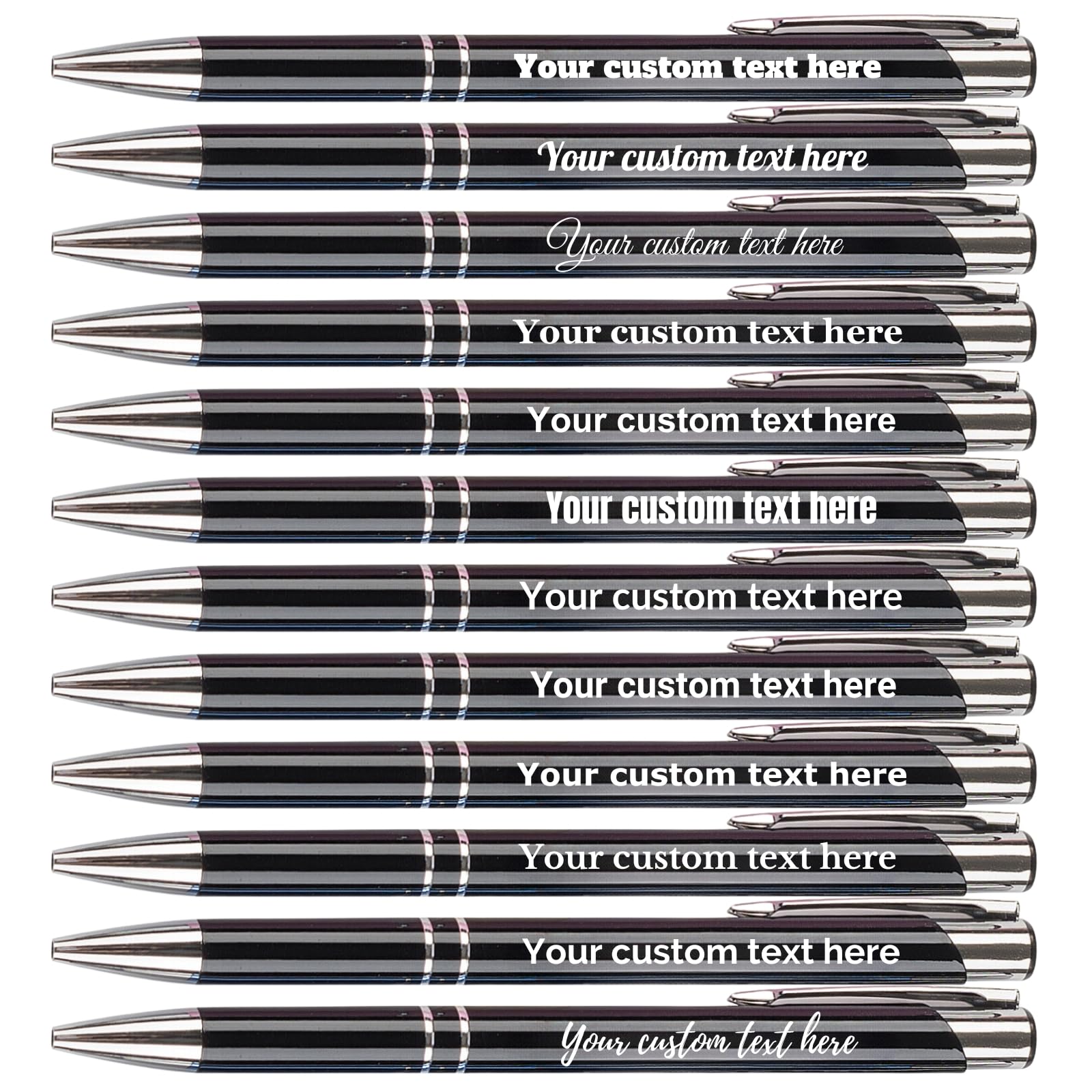 mumrap Up to 480 Personalised Pens Bulk Ballpoint Pens Multi-coloured ...