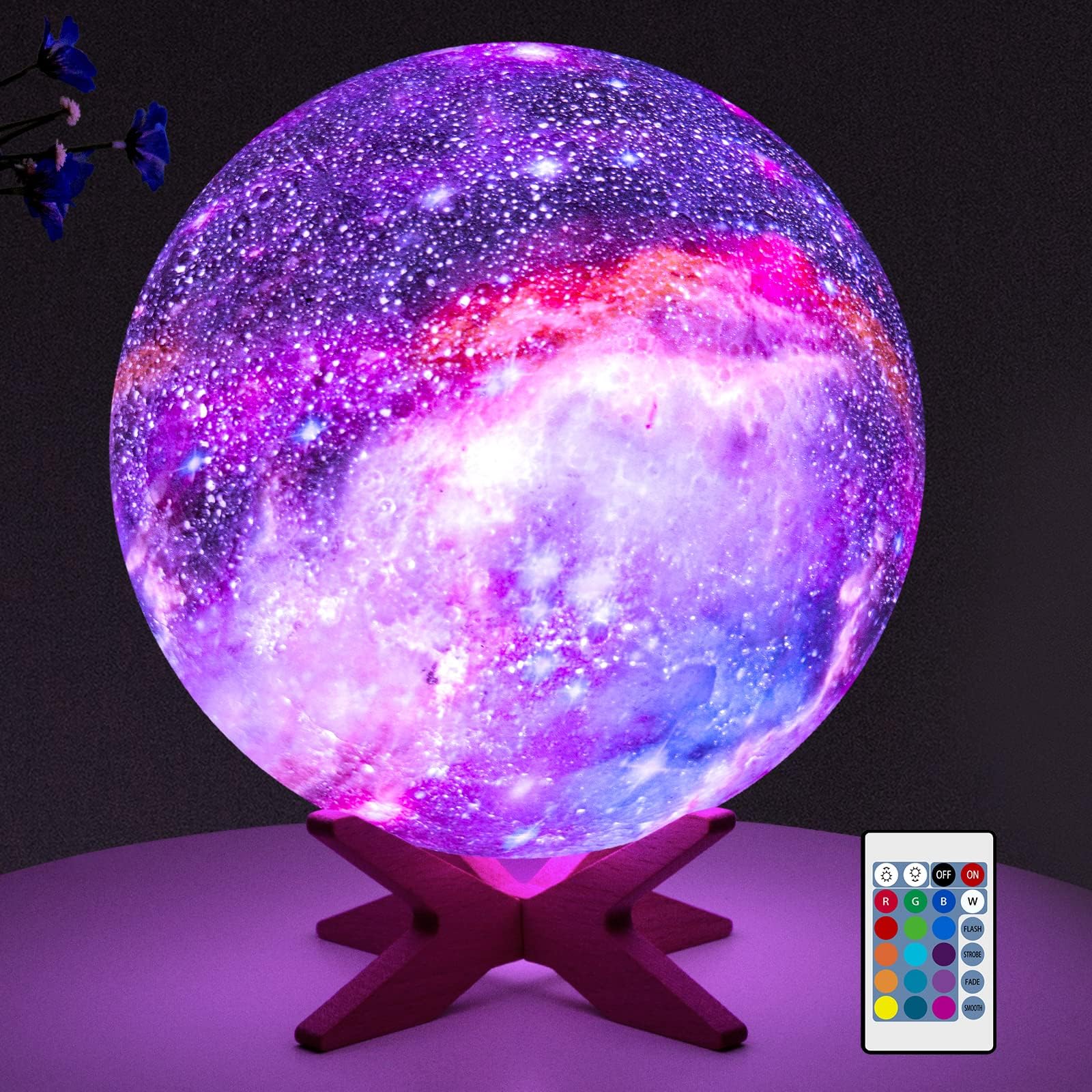 LED Firework 3D Star Effect Colorful Night Light USB Projector Lamp ...