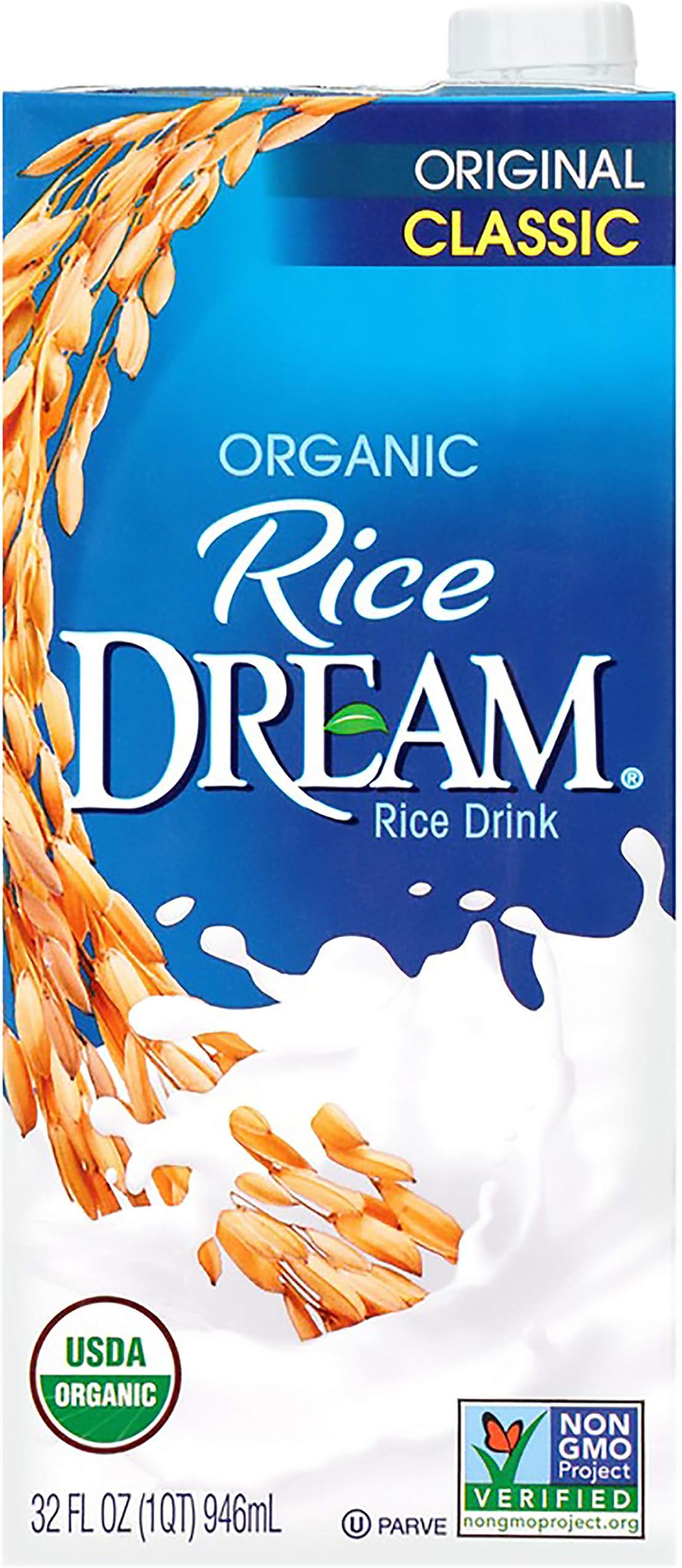Amazon.com: Rice Dream Organic Rice Milk Drink, Original Plain, Vegan ...