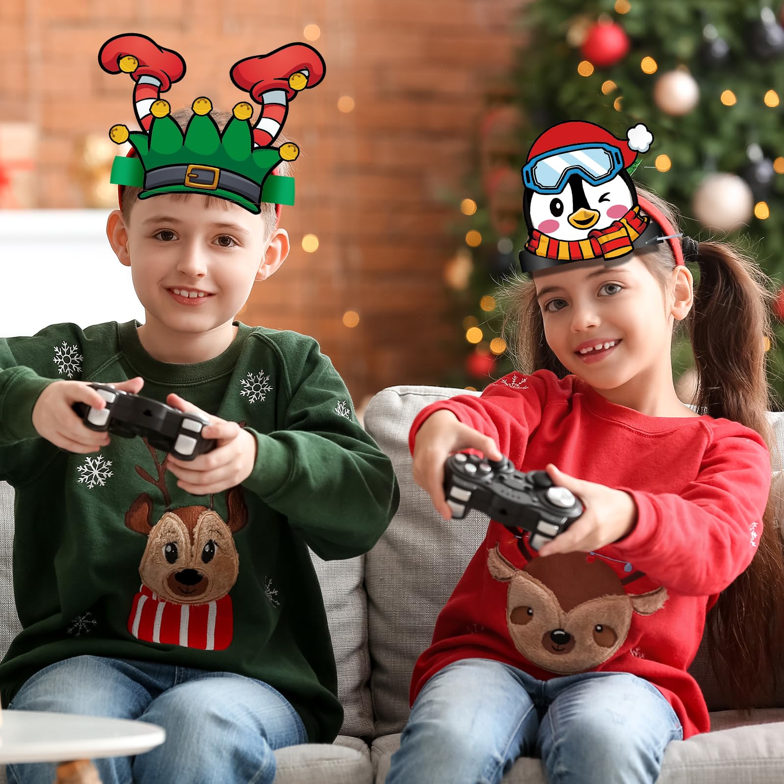 Snapklik.com : 32 Pcs Christmas Crowns Paper Party Hat Christmas ...