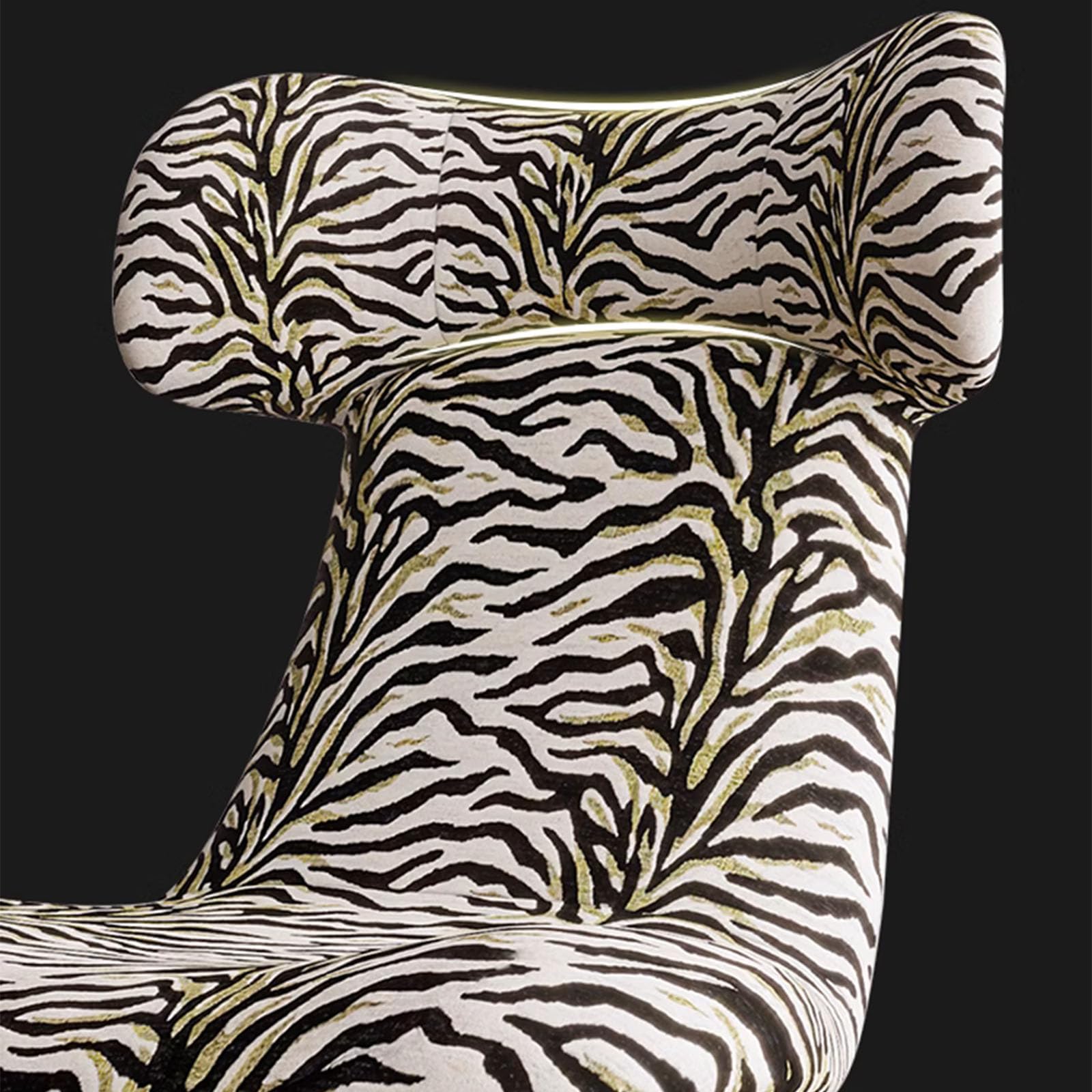 Zebra Print Microfiber Swivel Accent Chair Zebra Upholstered Swivel
