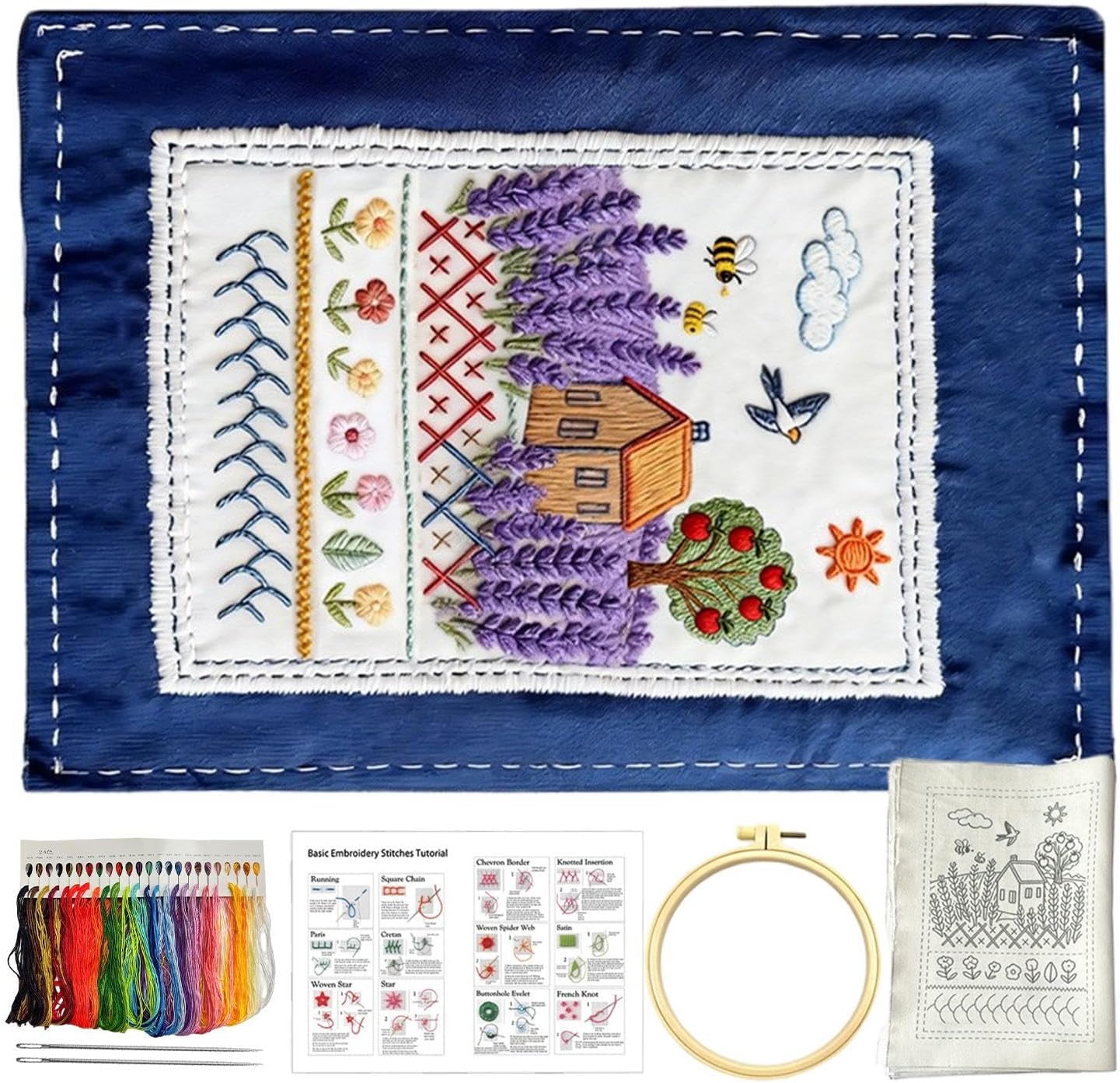 Embroidery Books - Fabric, Pattern Sampler Book Beginner Friendly ...