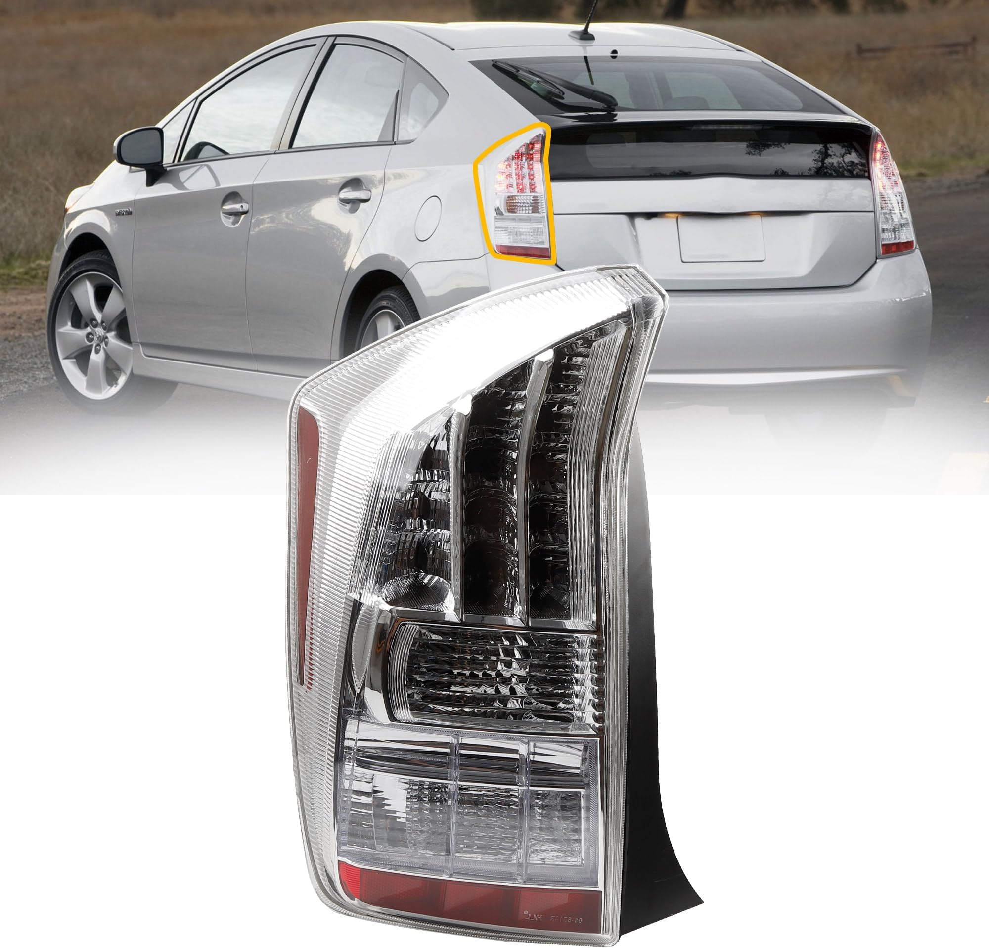 Amazon.com: Dasbecan Tail Light Left Compatible with Toyota Prius 2006 ...