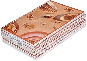 FIS Spiral Notebook Soft Cover A4, 5mm Square, 80-Sheets 10-Piece ...