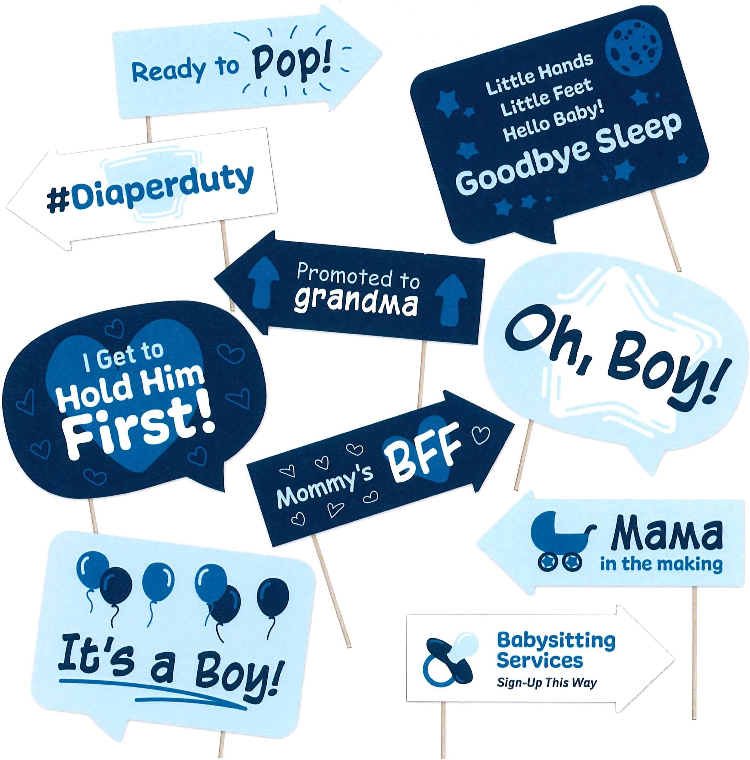 Amazon.com: Big Dot of Happiness Blue Elephant - Boy Baby Shower or ...