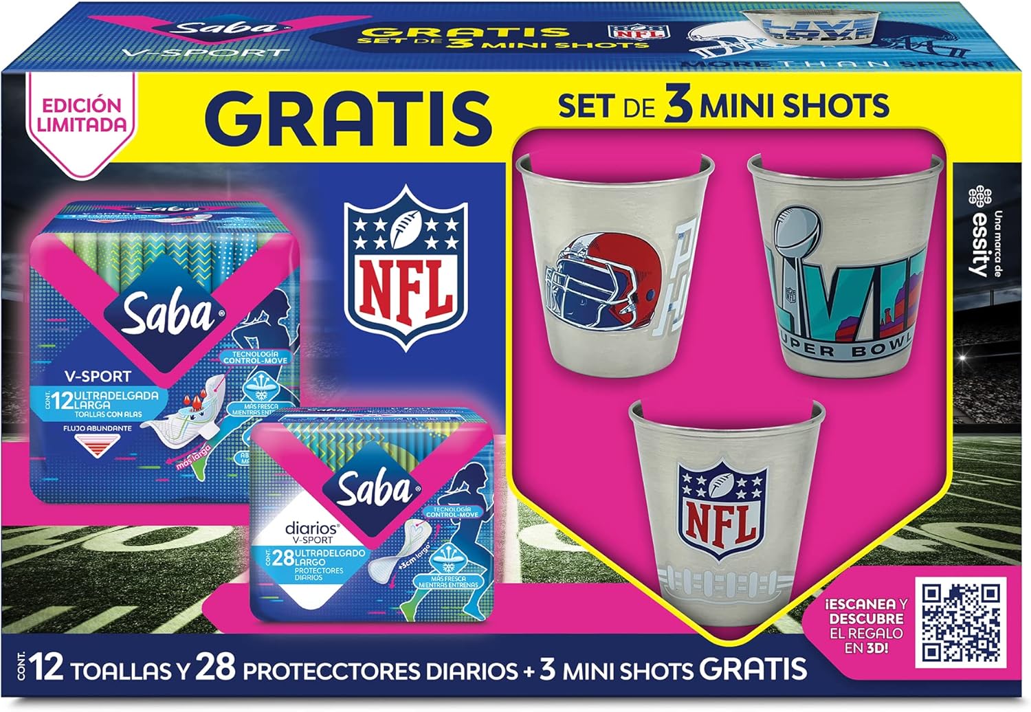 Kit Saba Sport, Toallas Femeninas Ultradelgadas Largas Con Alas, 12 ...