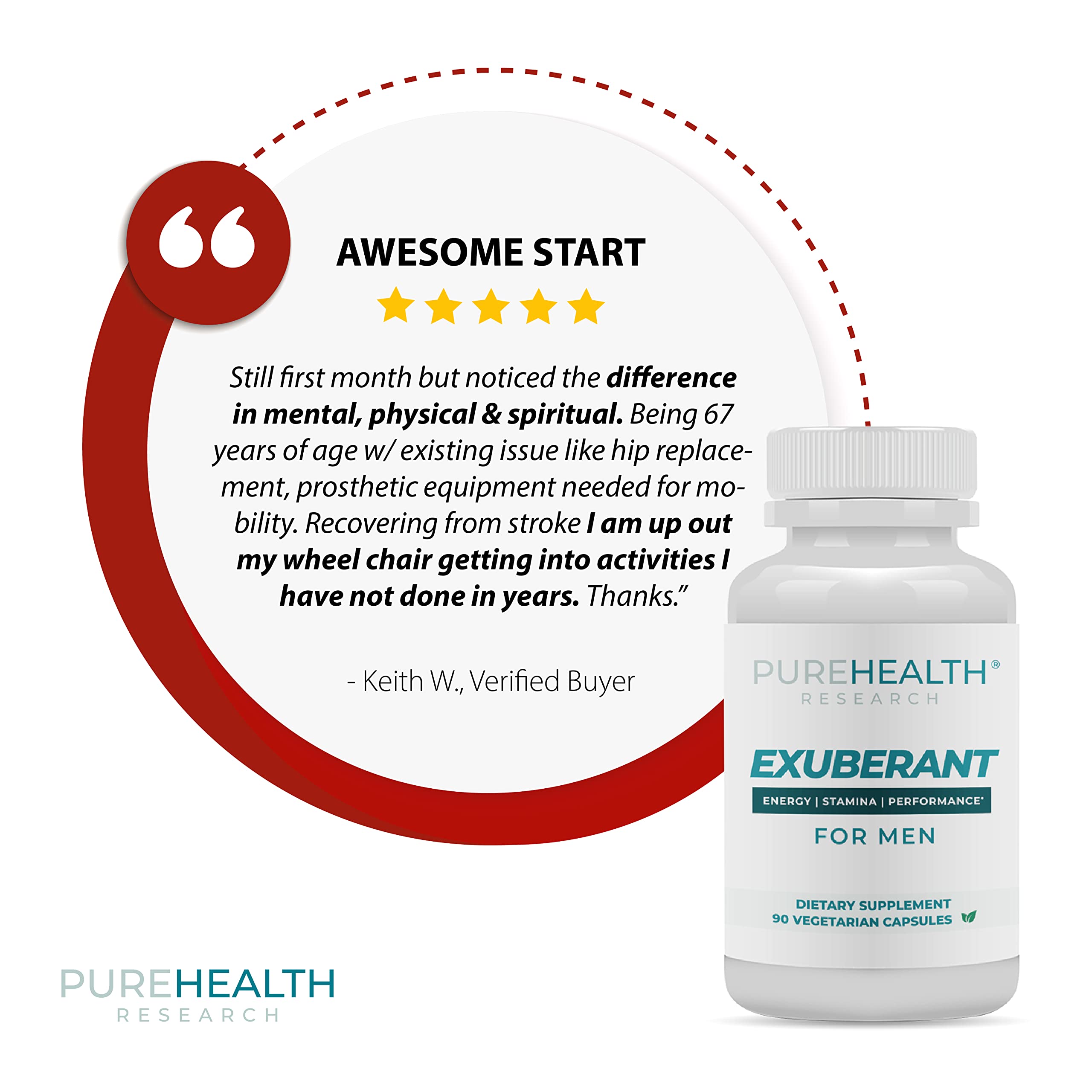 Exuberant for Men de PureHeal...B093SZKXRR | Encarguelo.com