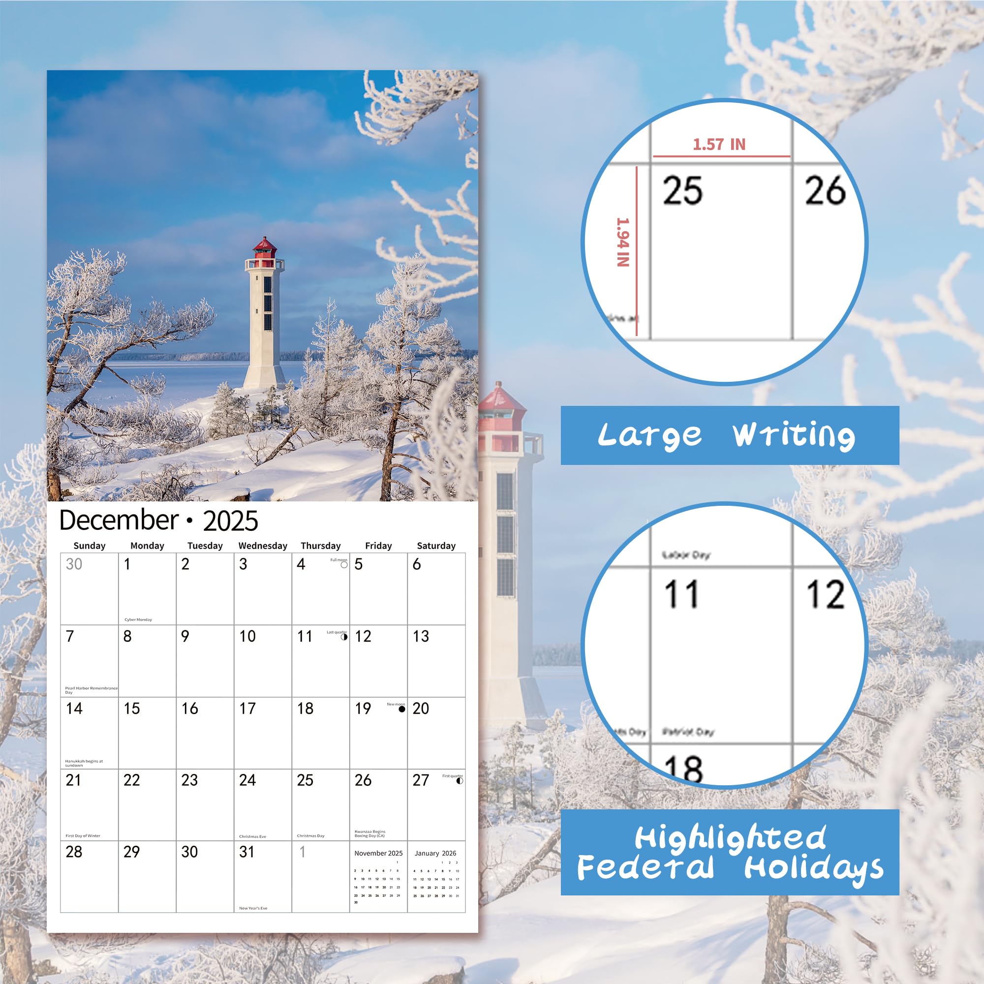 Snapklik.com : 2025 Wall Calendar,Calendar 2025, November 2024 ...