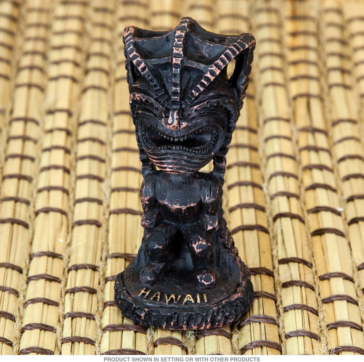 Amazon.com: Happy Tiki God Ancient Hawaiian Island Statue Figure 3 in ...